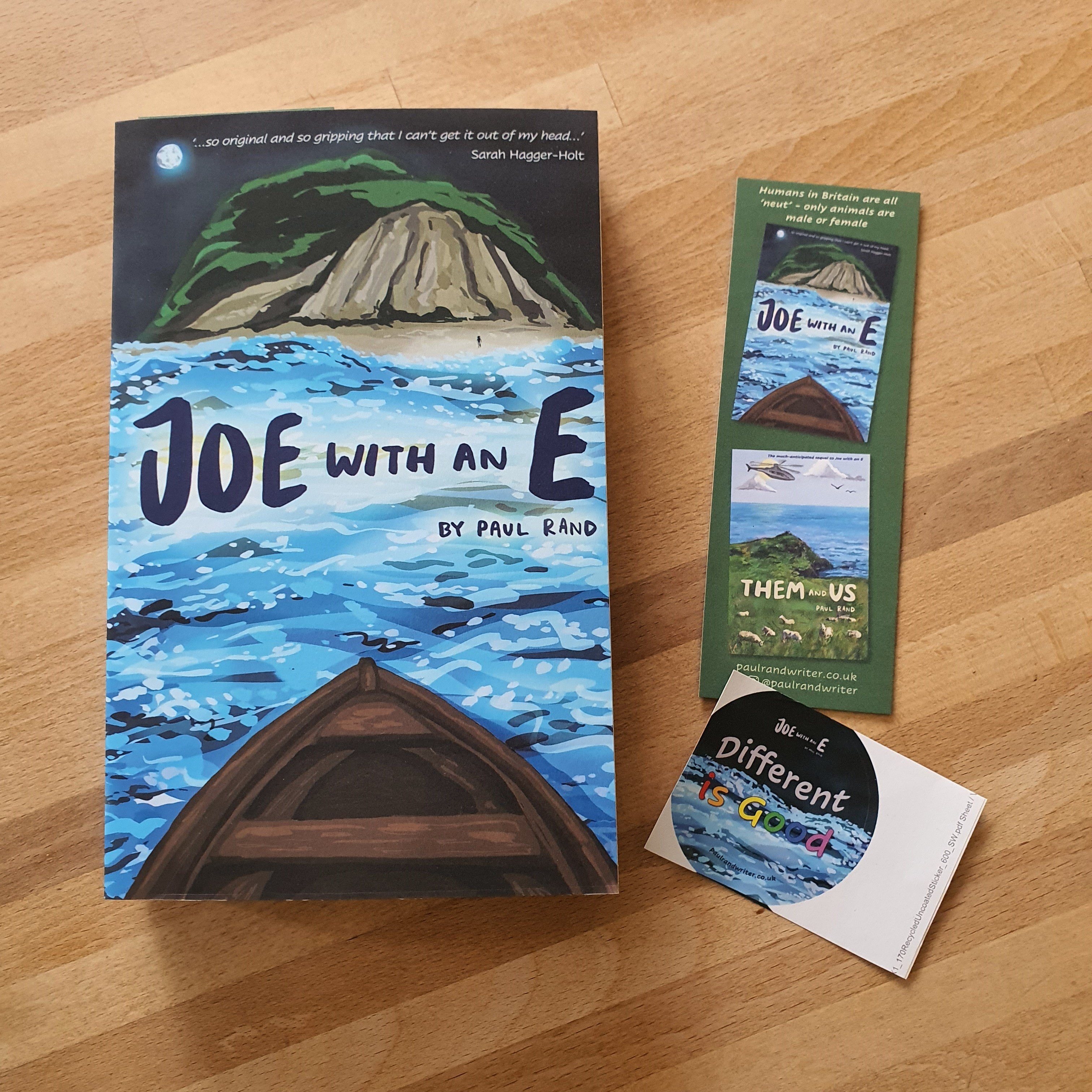 Joe with an E - signed copy with bookmark & sticker - Payhip