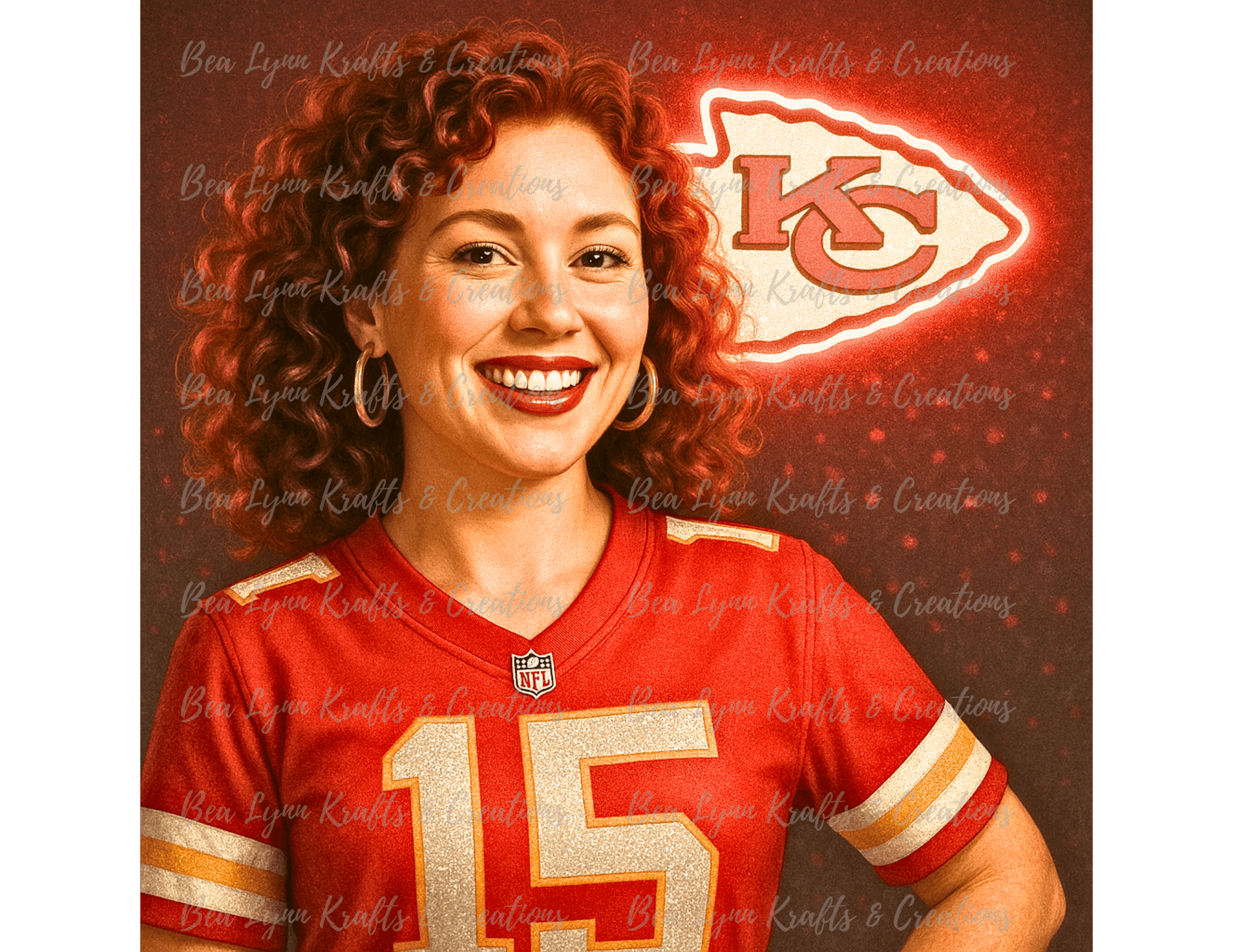 Kansas City Chiefs #15 Fan PNG – Transparent Red & Gold Game Day Art for Shirts, Tumblers, Wall ...