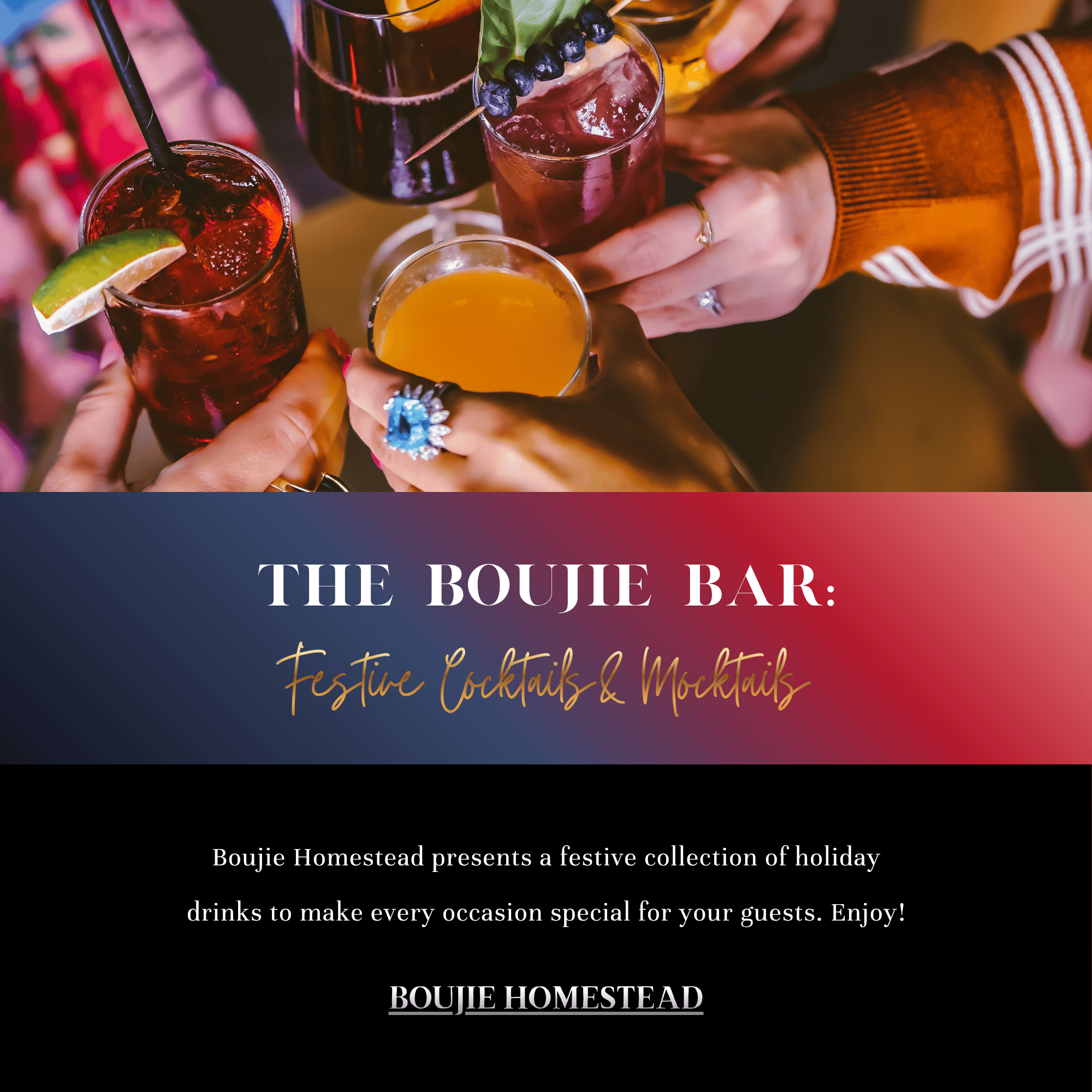 The Boujie Bar: Festive Cocktails & Mocktails - Payhip