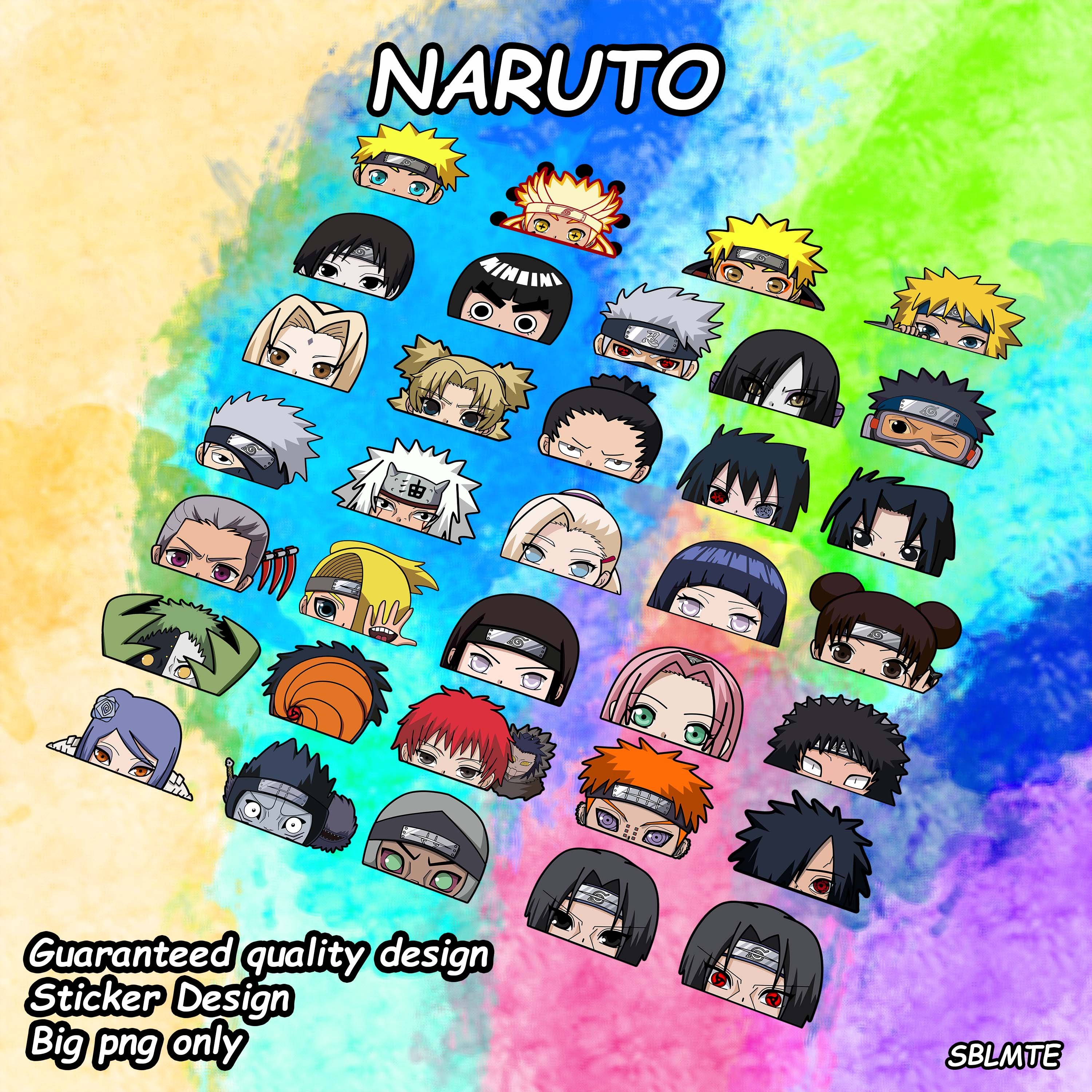 Naruto peeker sticker design digital file - Payhip