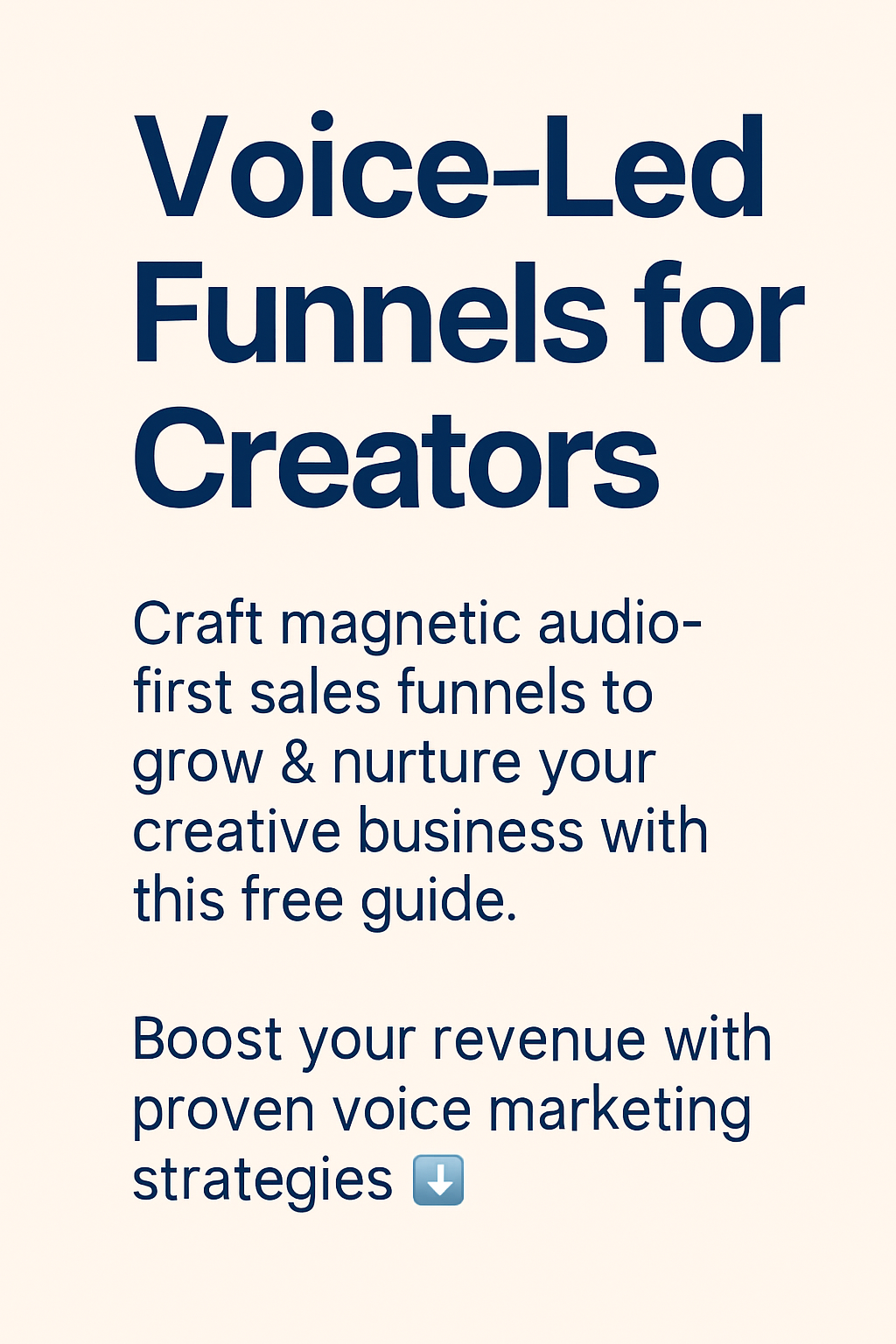 Voice-Led Funnels for Creators: Build Trust, Grow Your Audience ...