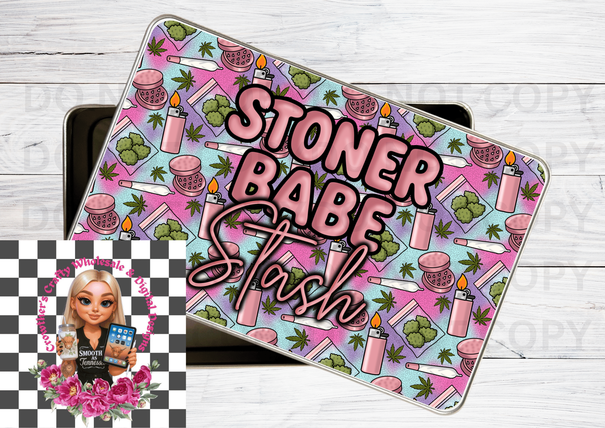 Stone leaf sublimation tin lid designs - Payhip