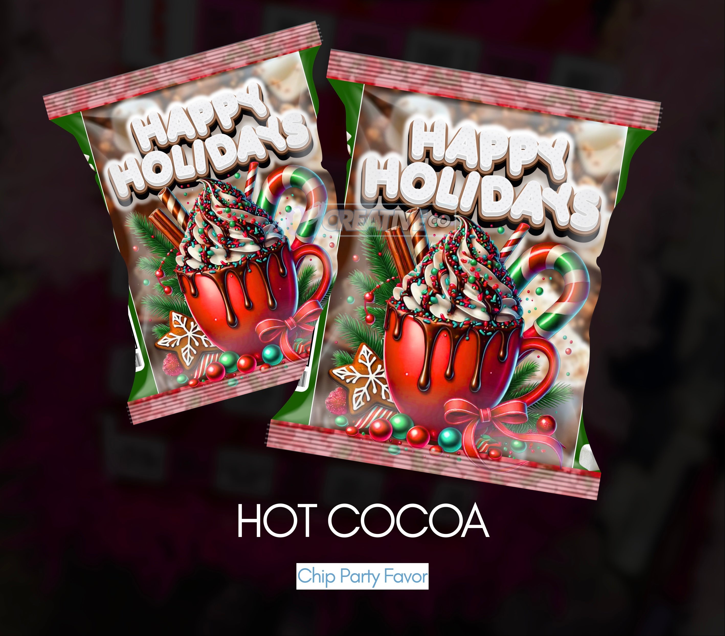 Hot Cocoa Chip Bag Design - Payhip
