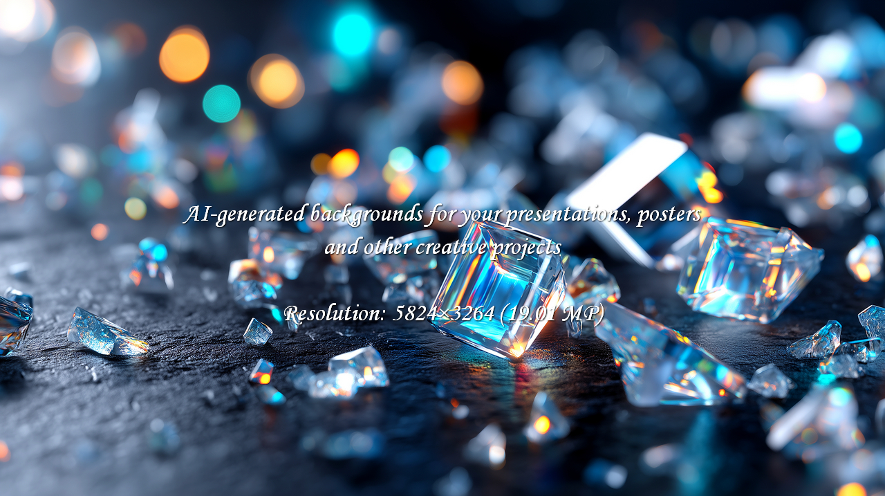 Stunning diamond shards sparkle on a dark surface with an ethereal glow ...