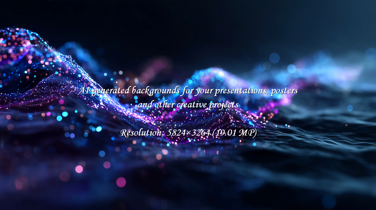 Stunning digital wave with vibrant blue and purple hues creates a ...