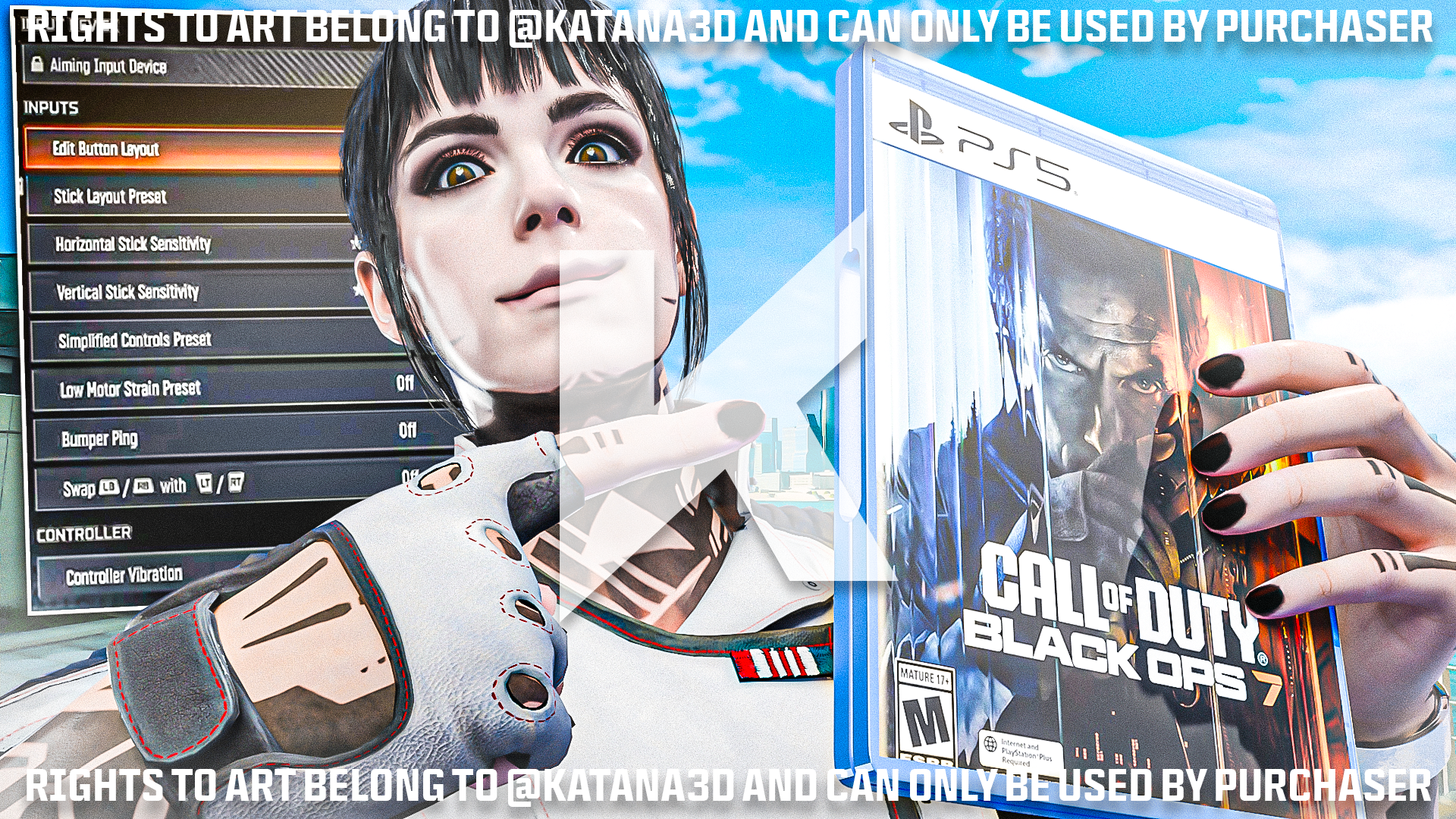 COD/BO7 Thumbnail - PS5 Game Settings (2 Versions) - Payhip
