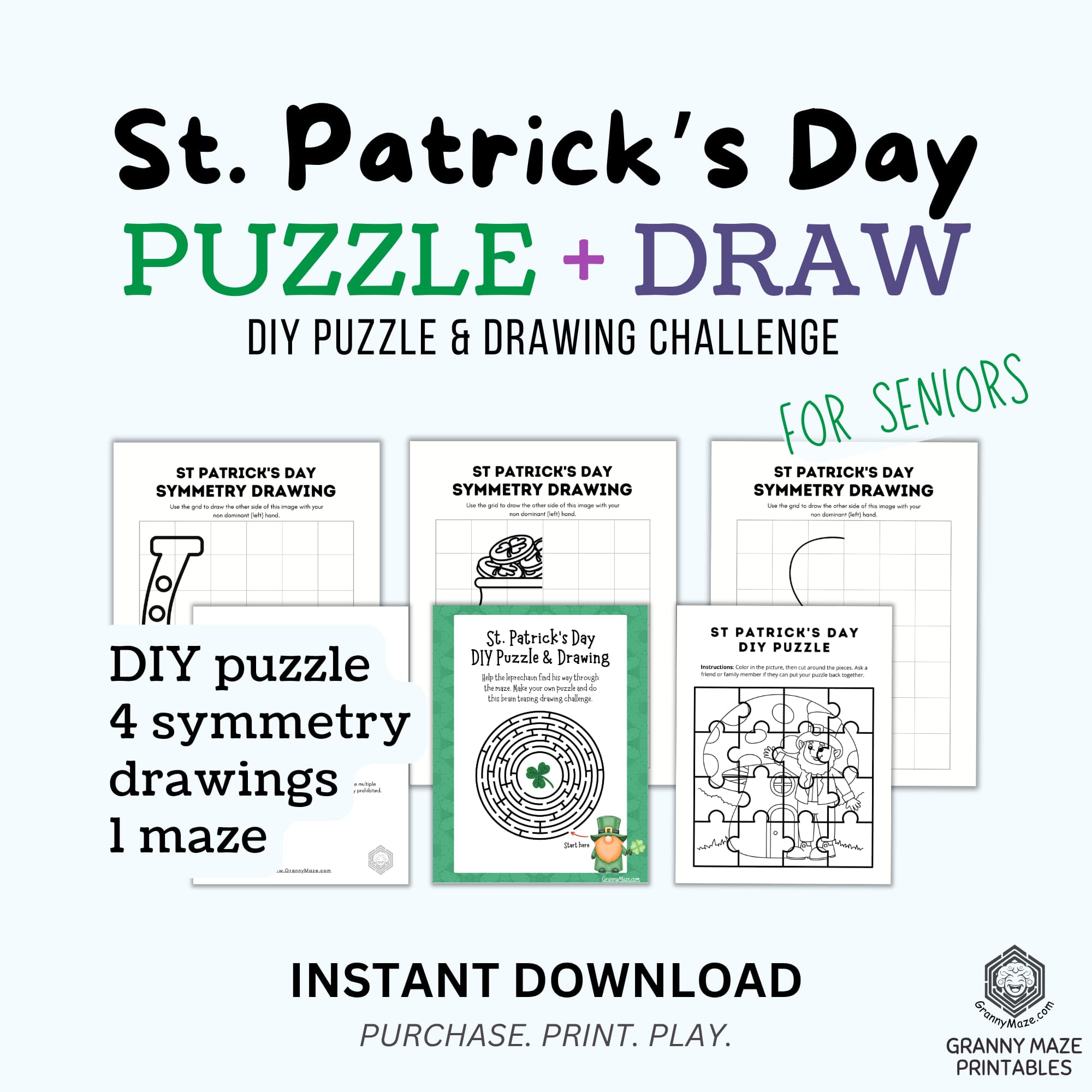 St. Patrick’s Day Puzzle & Drawing Challenge – Get Creative!