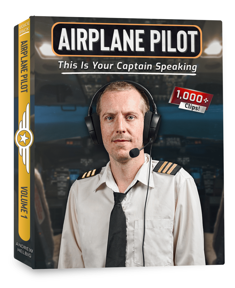 Airplane Pilot Voice Pack — This Is Your Captain Speaking