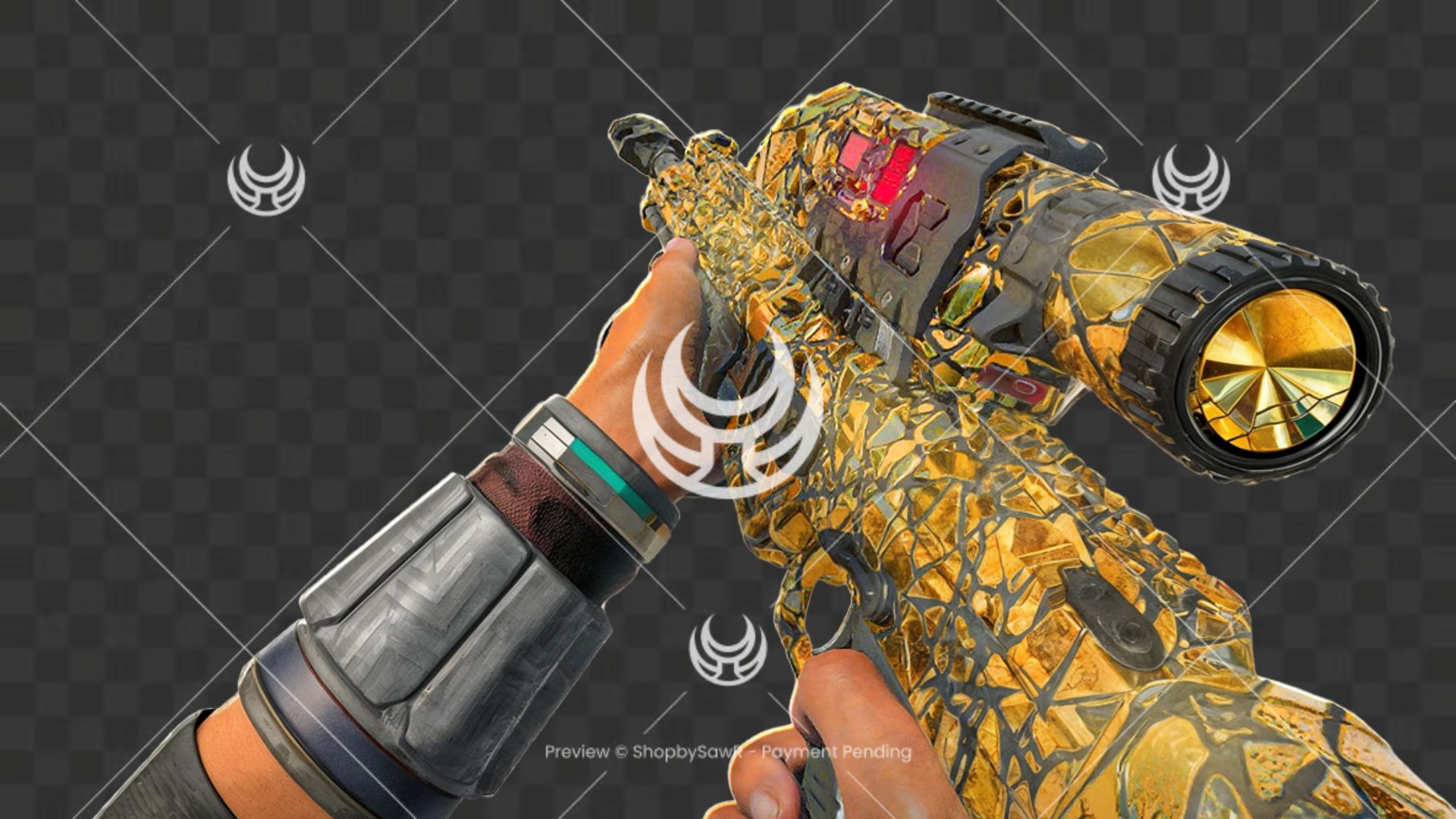 VS Recon Shattered Gold Premade Cutout 01