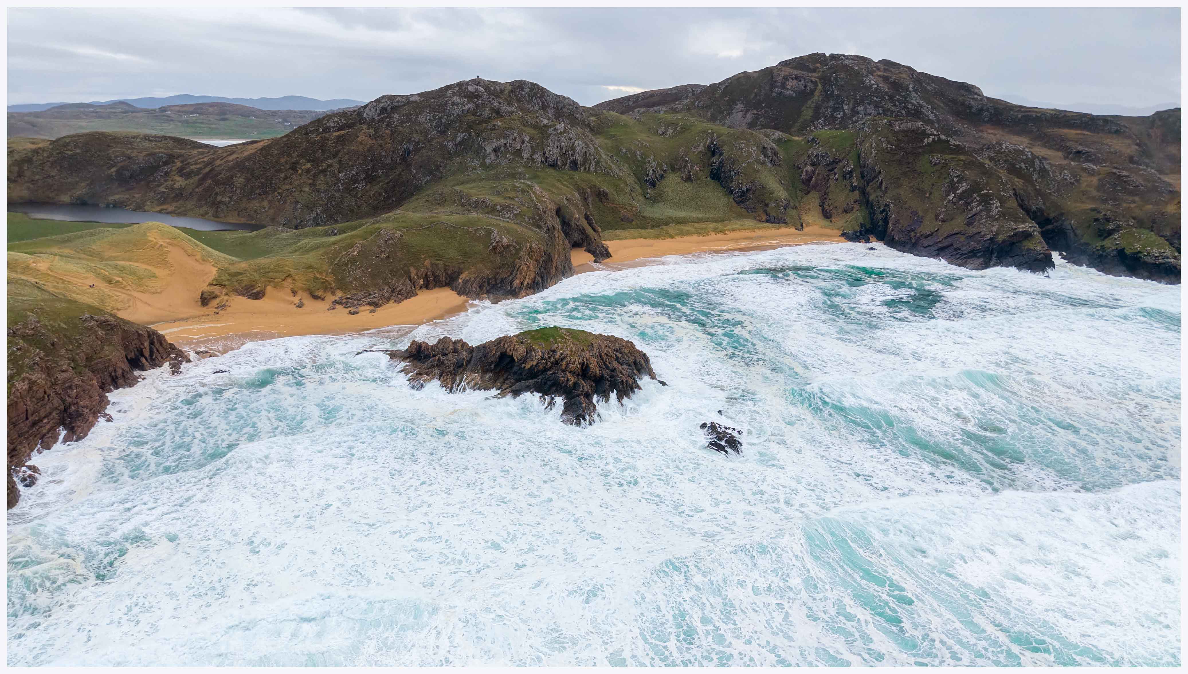 Murder Hole Beach Drone Photo – Dramatic Donegal Coastline Aerial View ...