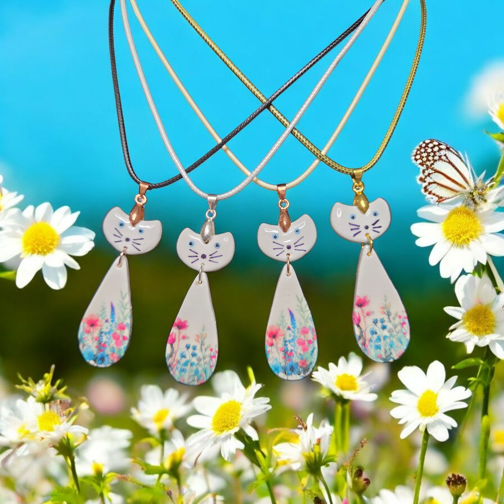 Polymer Clay Cats in Spring - Payhip
