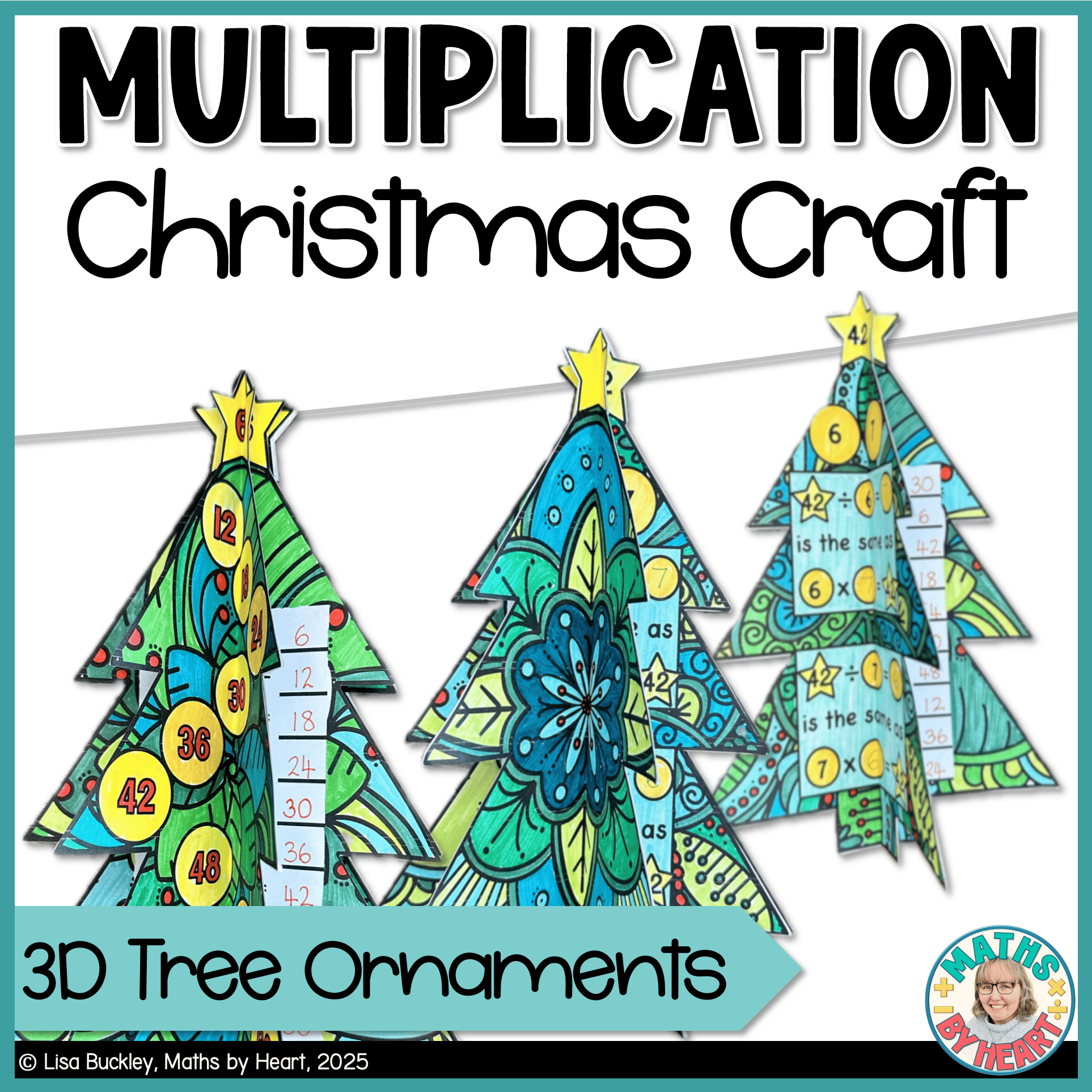 Christmas Multiplication Facts Colouring Worksheets & Craft - Payhip