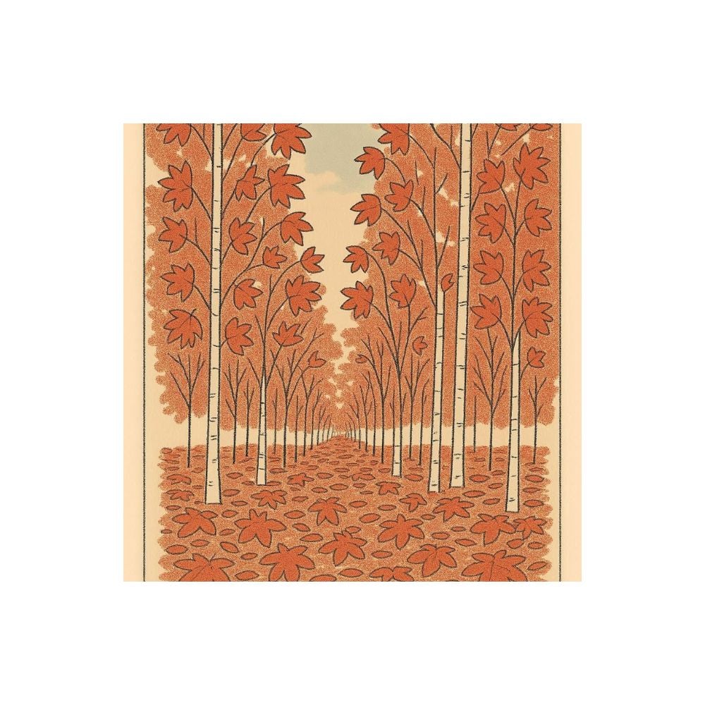 The Maple Walk Unique Pattern Art | Aesthetic Minimalist Phone ...