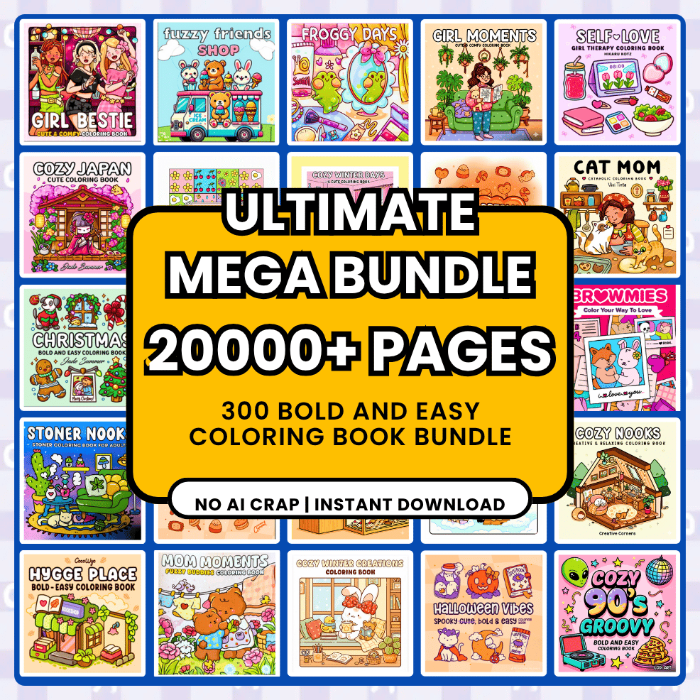Ultimate Holiday Cozy Bundle Digital Coloring Books Kids Activities ...