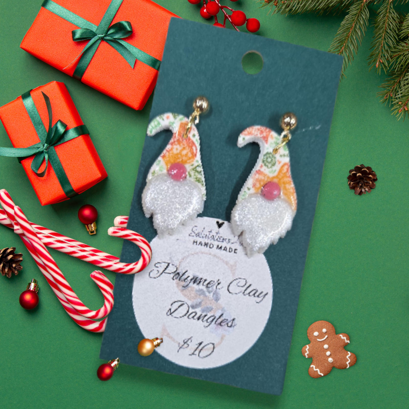 Christmas Polymer Clay Dangles - Payhip
