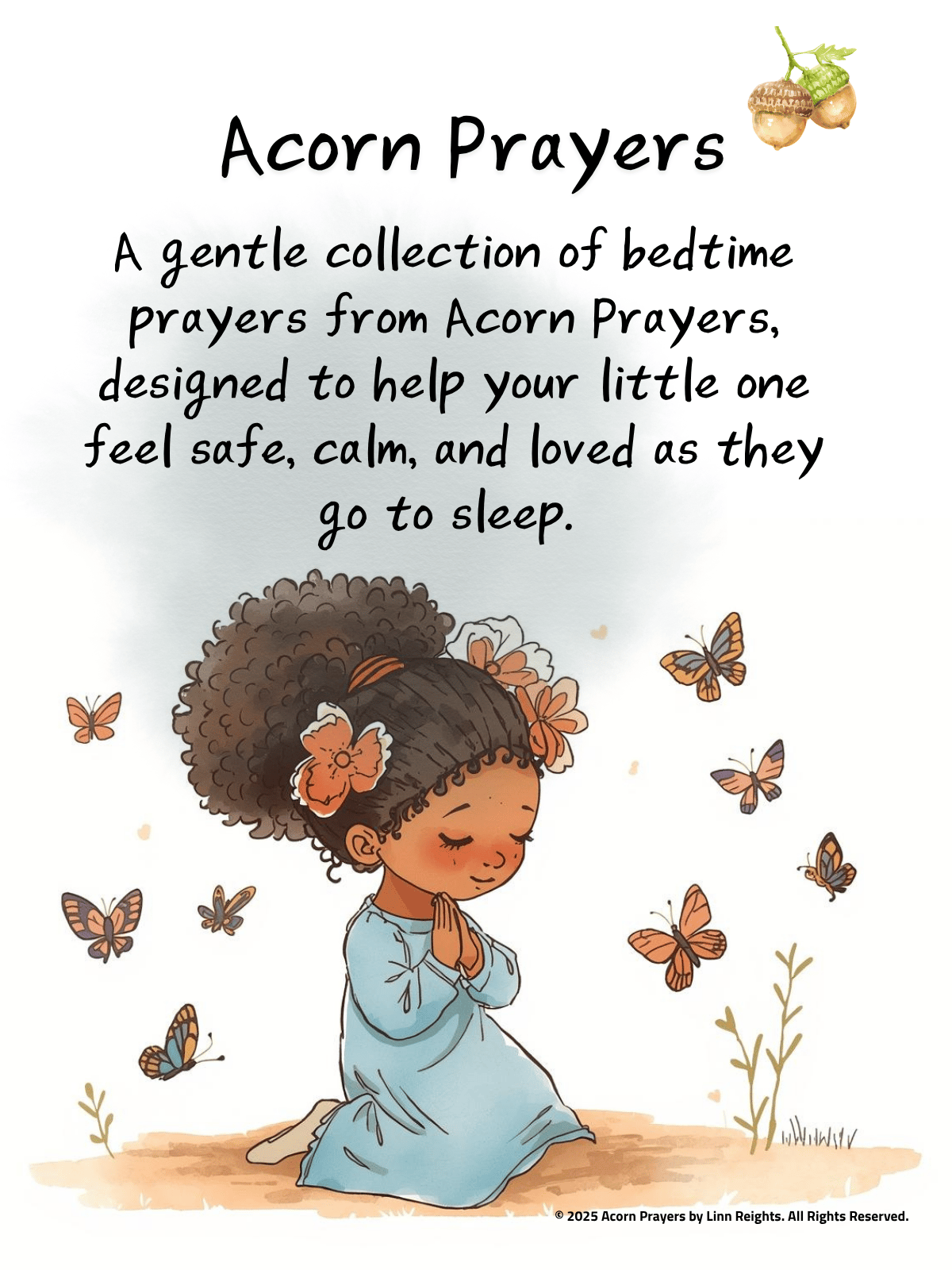 Acorn Prayers - Children's Bedtime Prayer Cards ~ Faith-Based Sleep ...