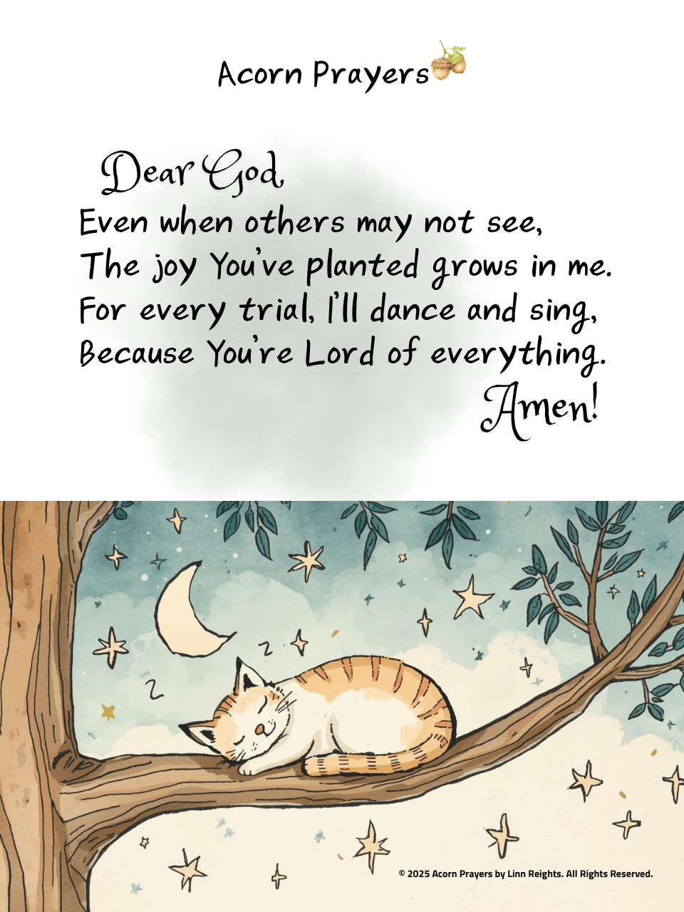 Acorn Prayers - Children's Bedtime Prayer Cards ~ Faith-Based Sleep ...