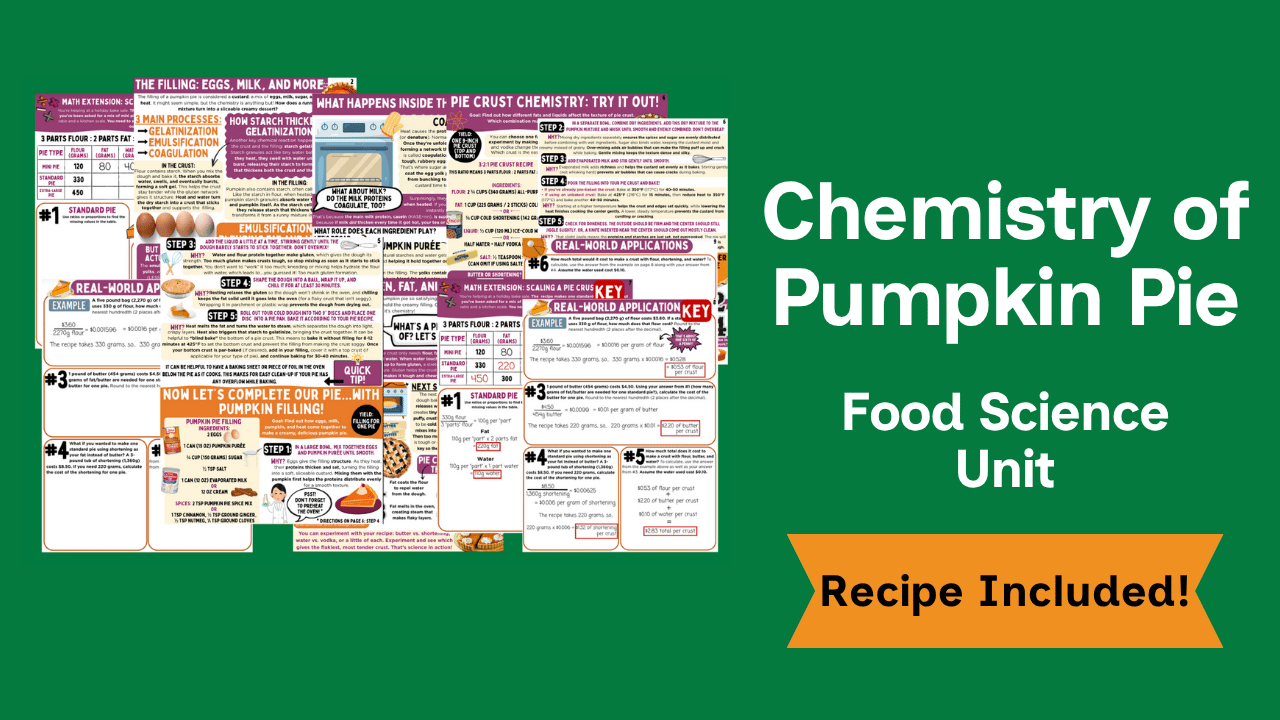 Chemistry of Pie - Food Science Math Unit - Payhip