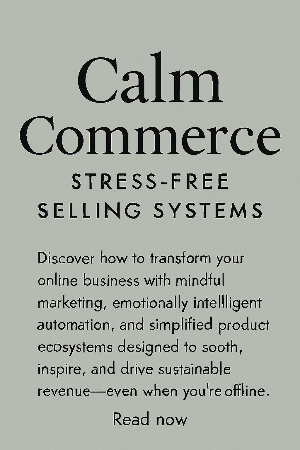 Calm Commerce Guide: Stress-Free Selling Systems for Mindful ...