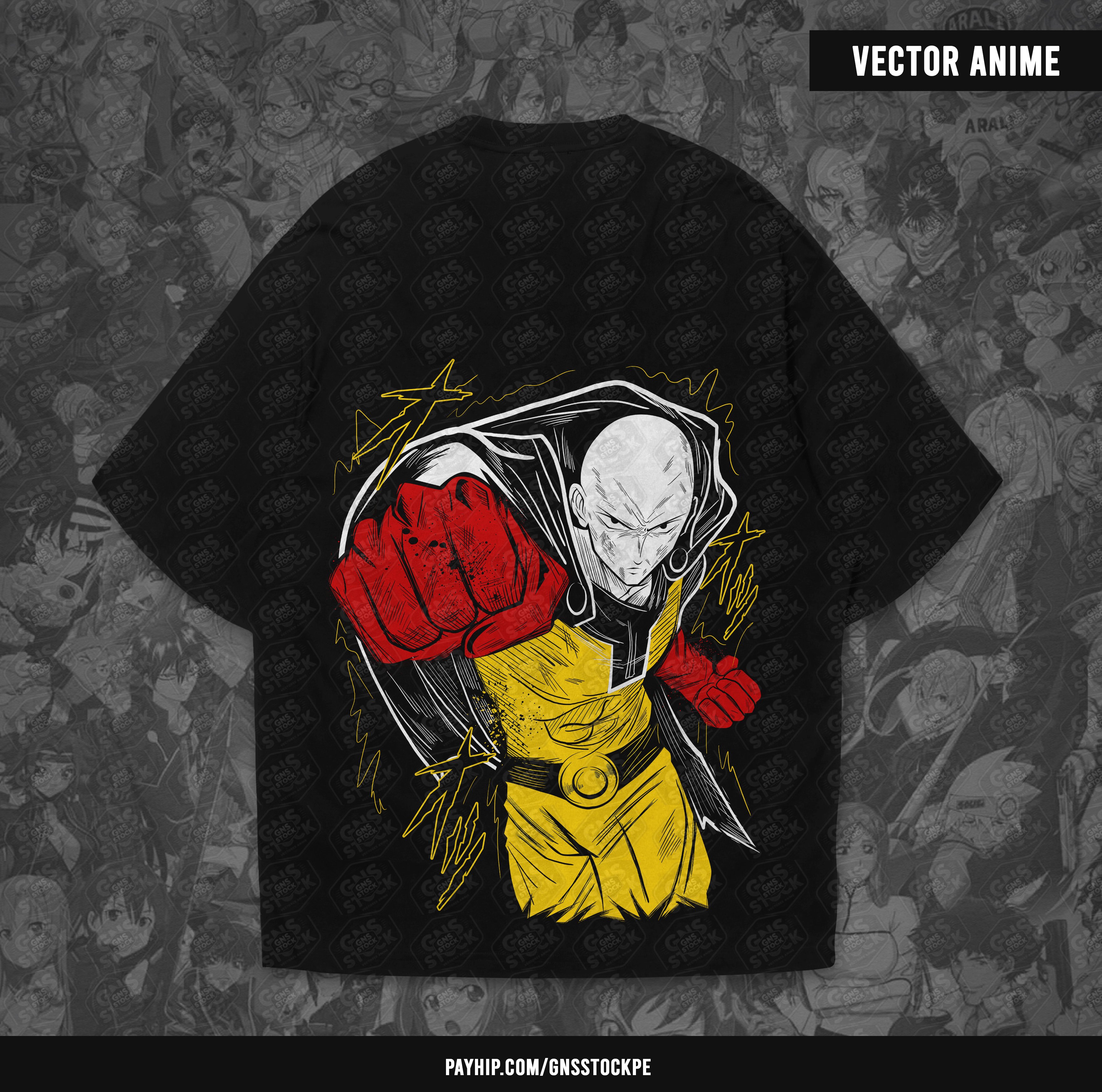 Anime Vector – Saitama | One Punch Man | Design for DTF, Sublimation, T ...