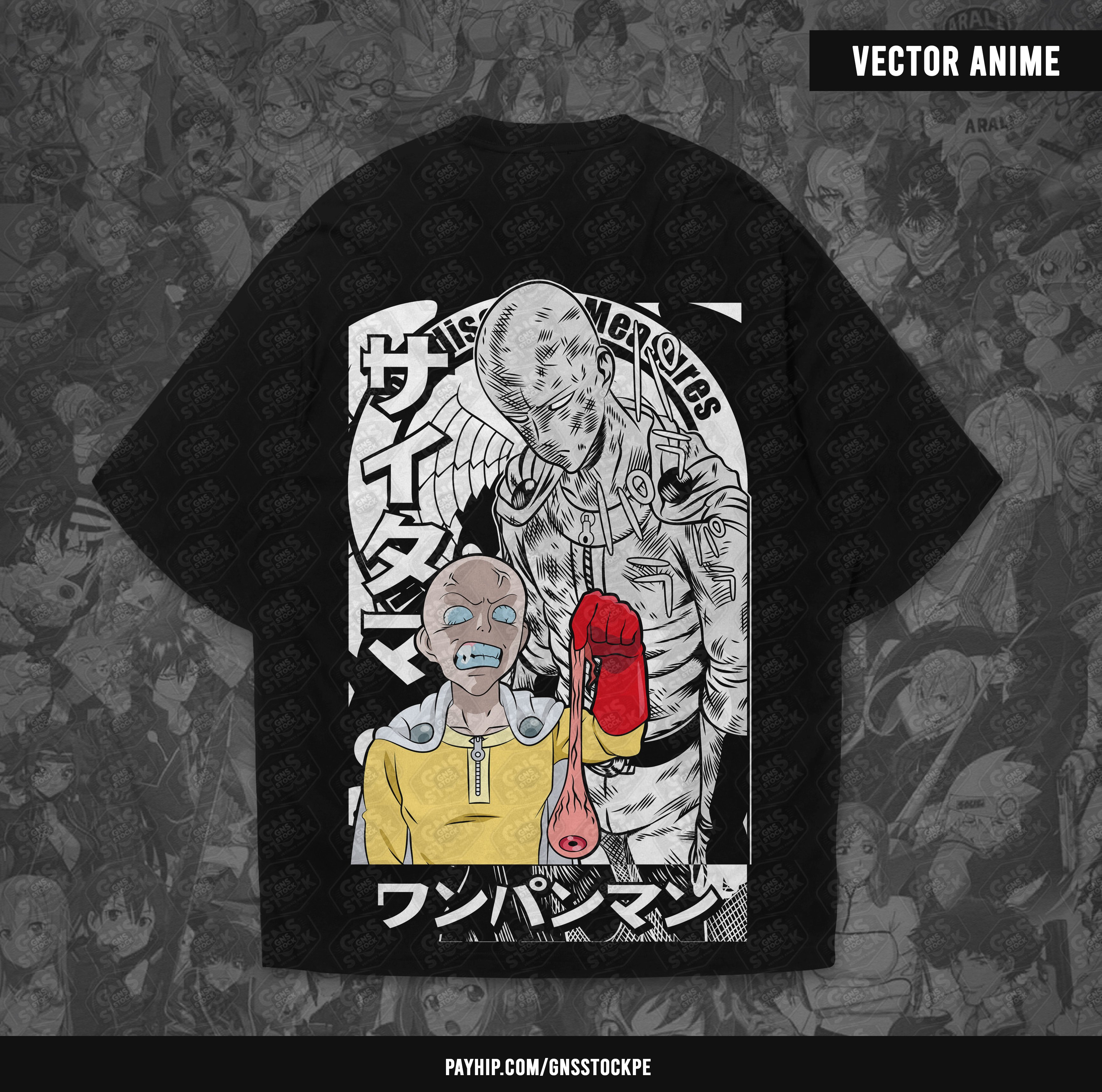 Anime Vector – Saitama | One Punch Man | Design for DTF, Sublimation, T ...