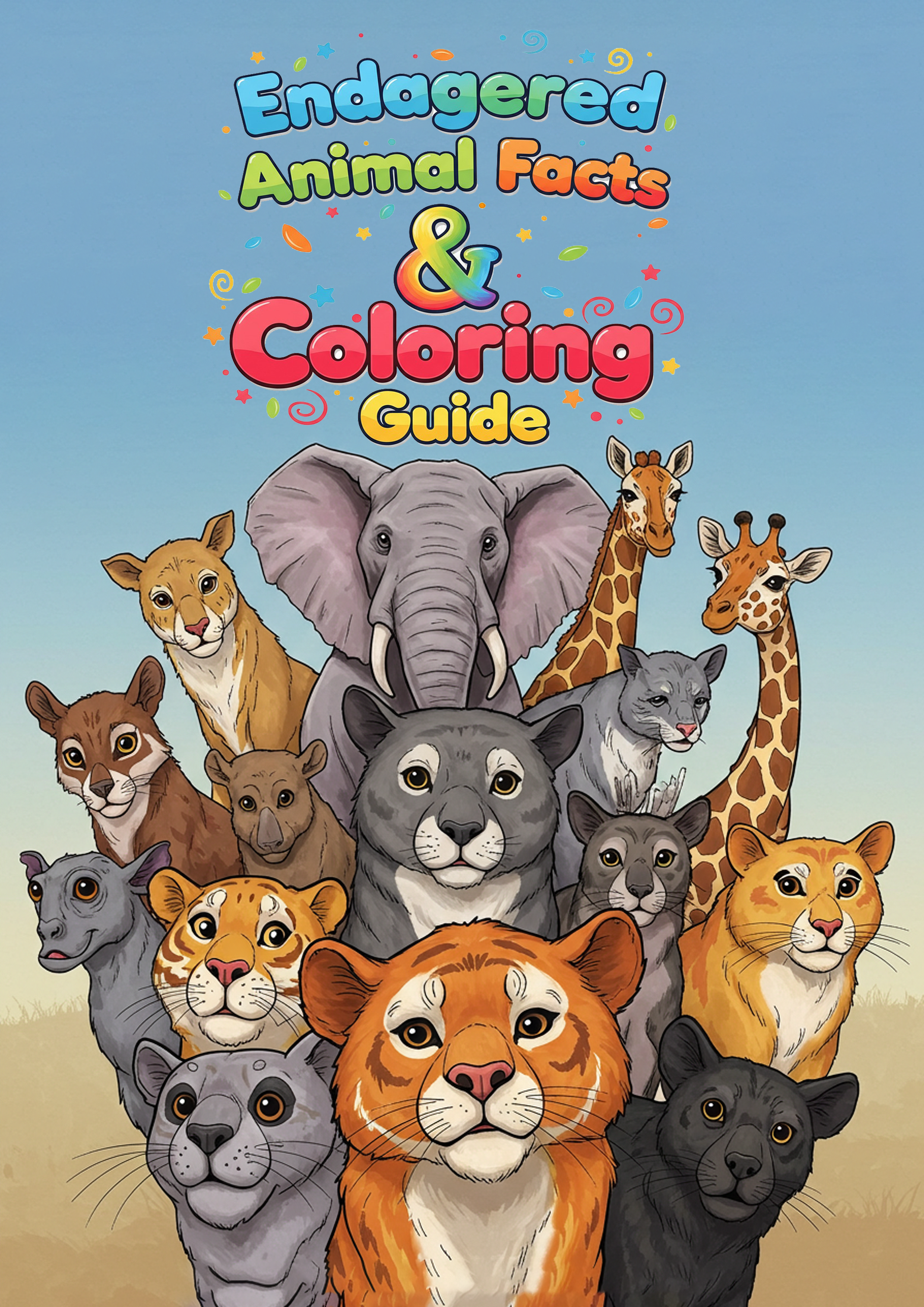Endangered Animals Coloring Book | Fun & Educational Facts for Kids