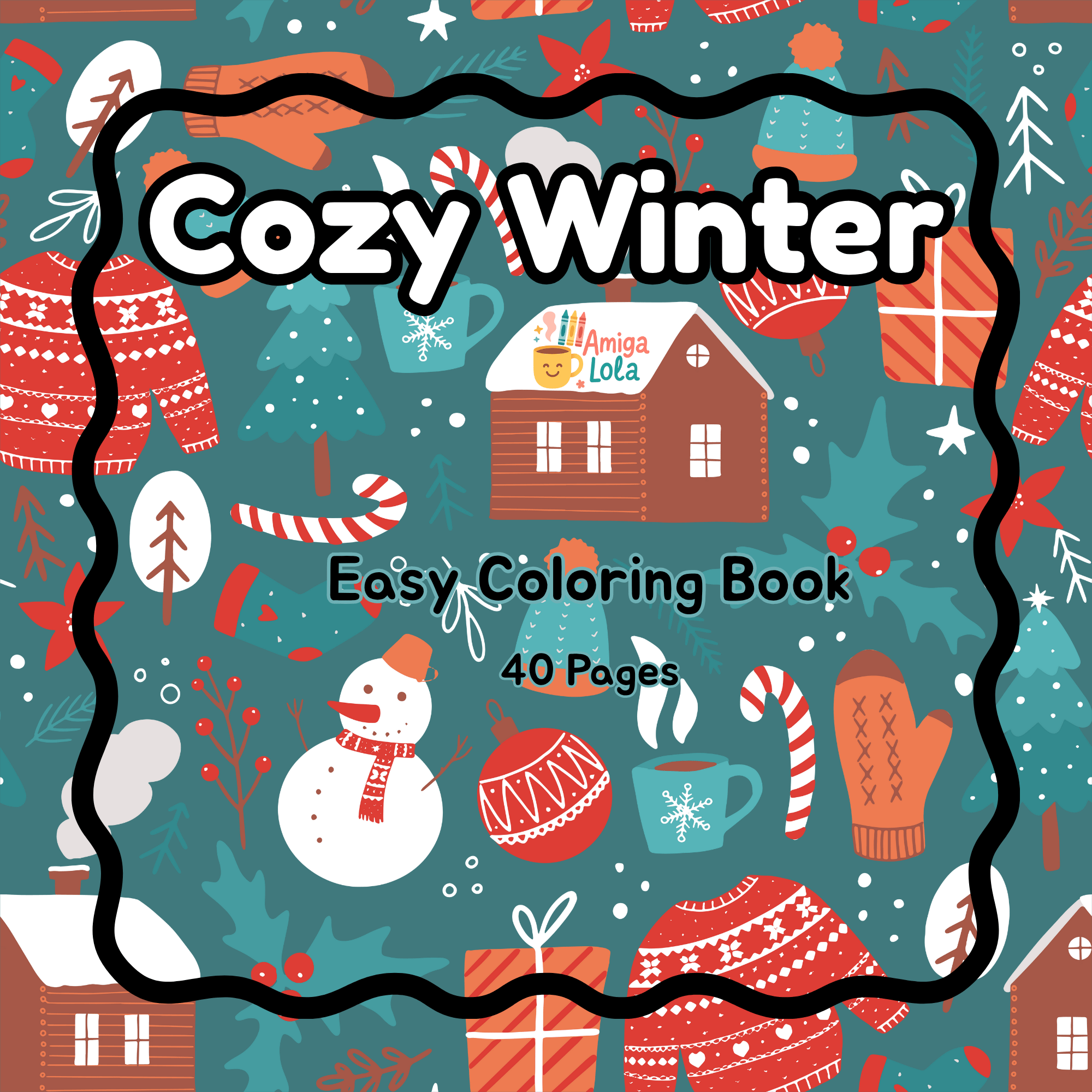 Cozy Winter: Easy Coloring Book - Payhip