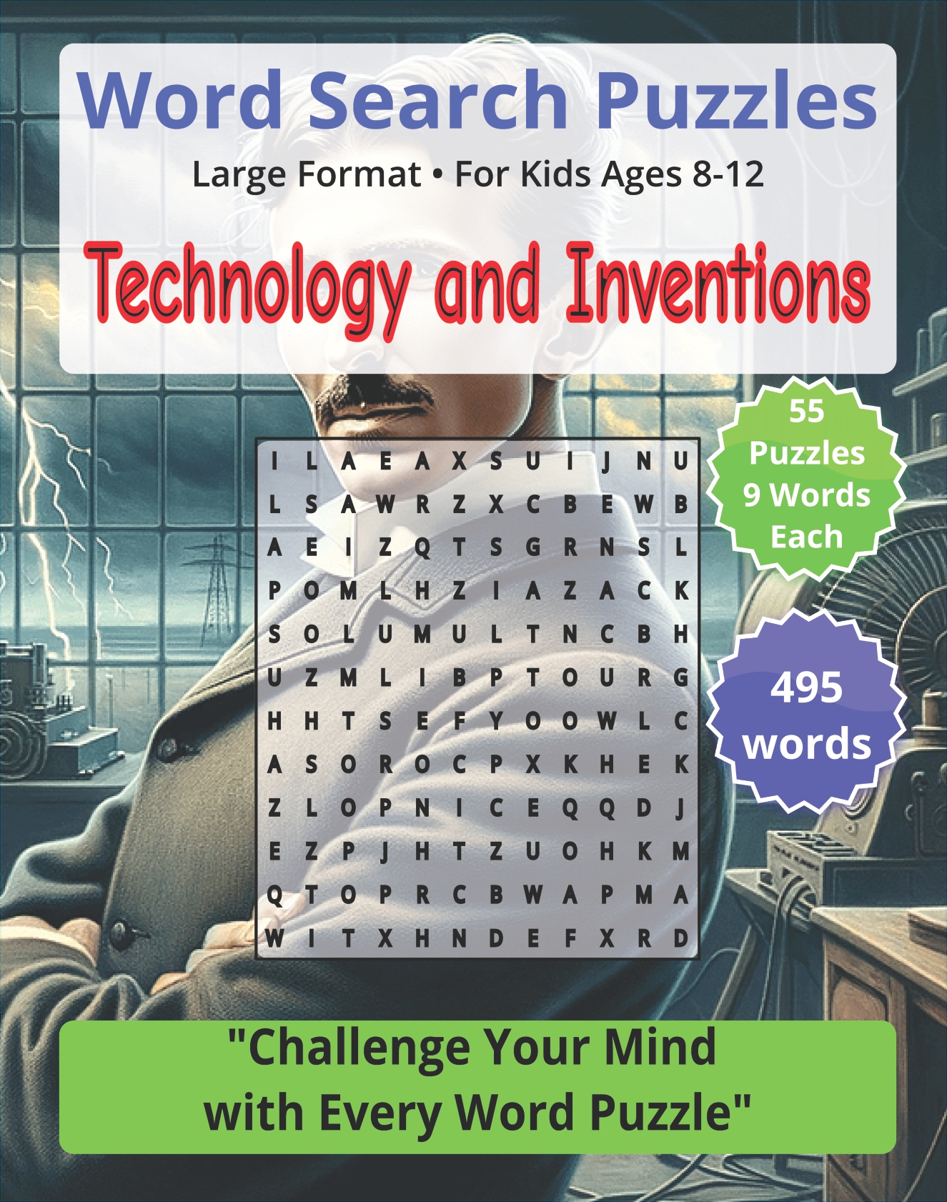 Technology and Invention: Word Search Puzzle for Kids Ages 8-12 ...