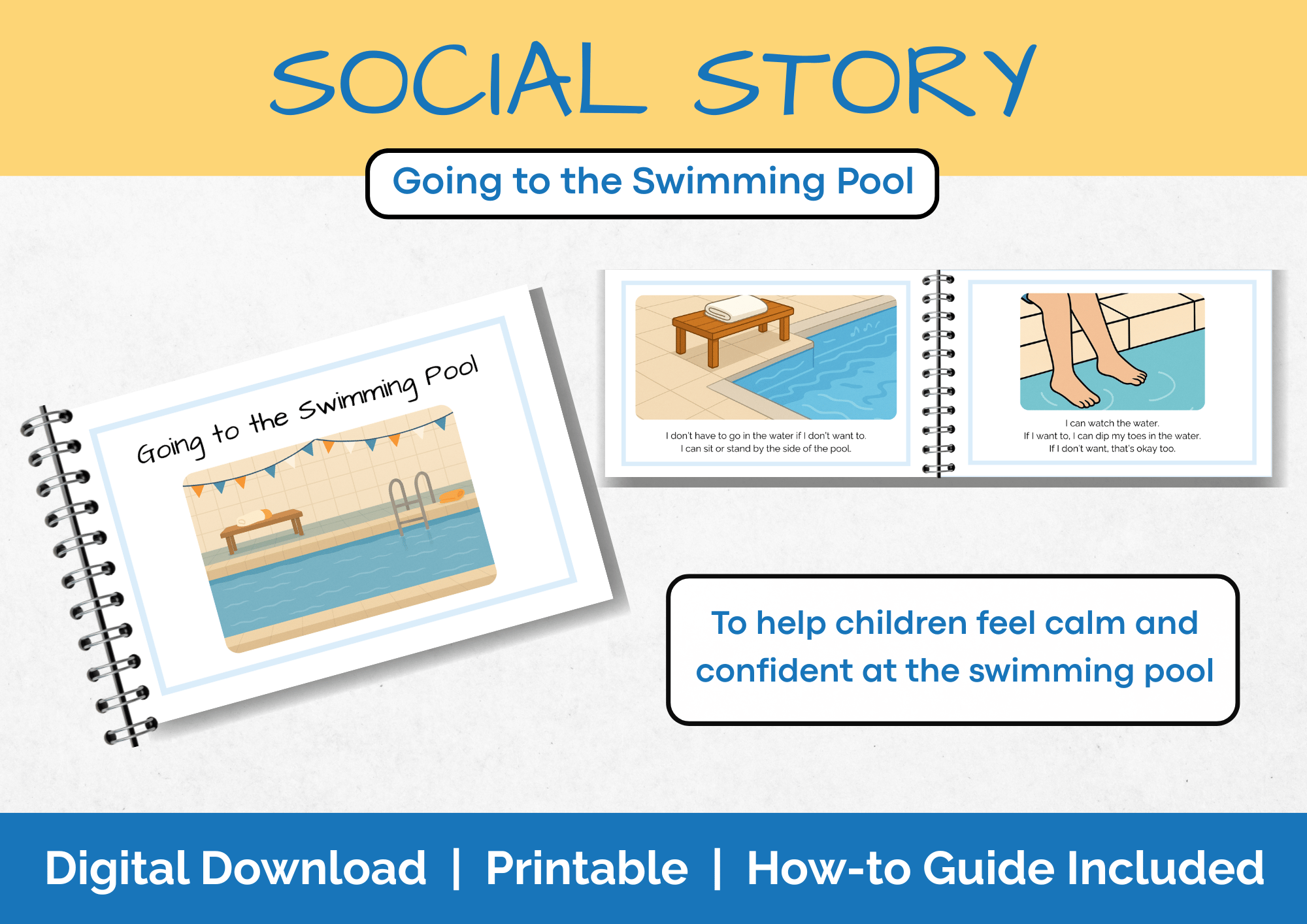 Social Story for Going to the Swimming Pool for Children with Autism ...