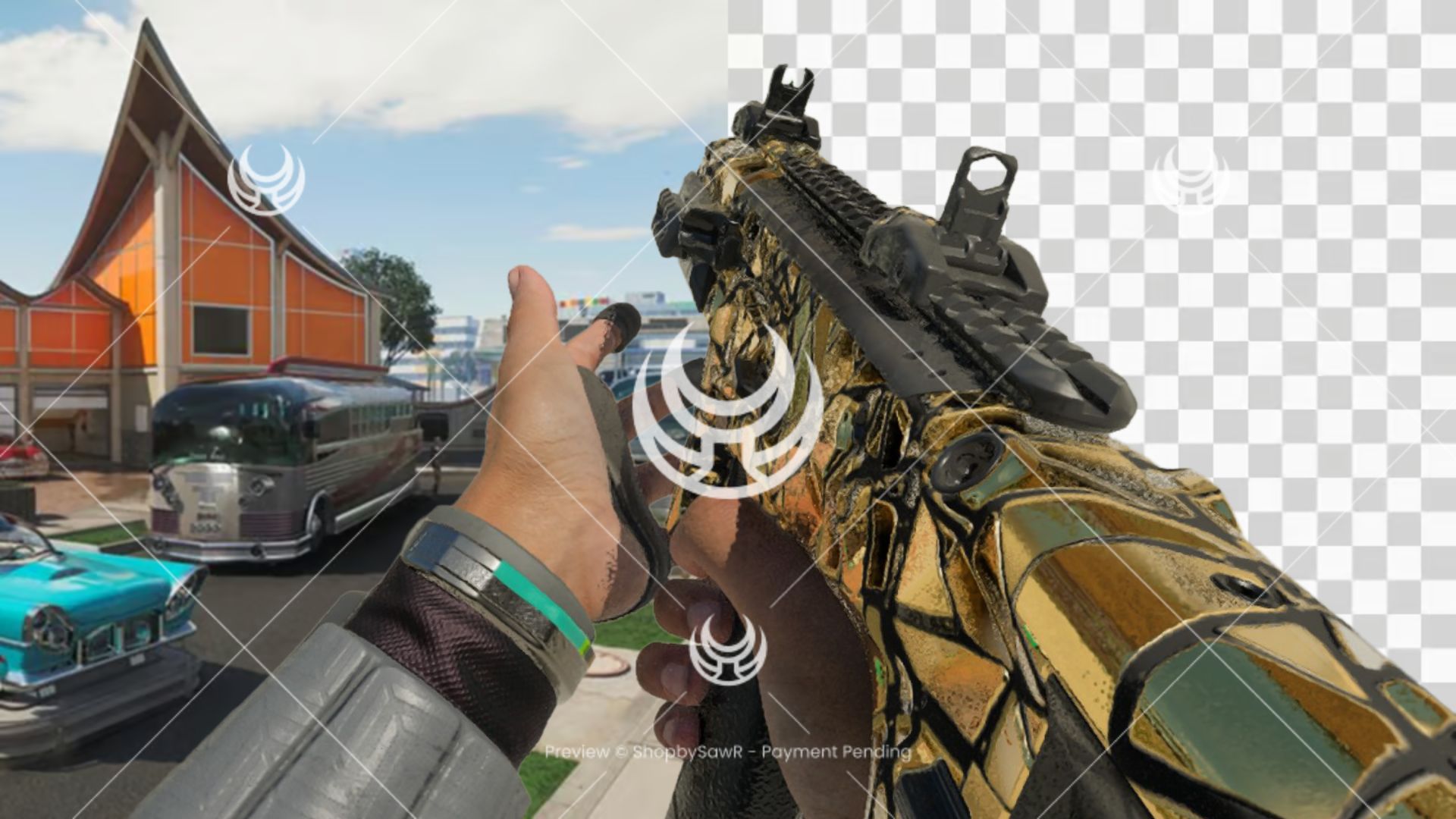 Razor 9mm Shattered Gold Screenshot Pack