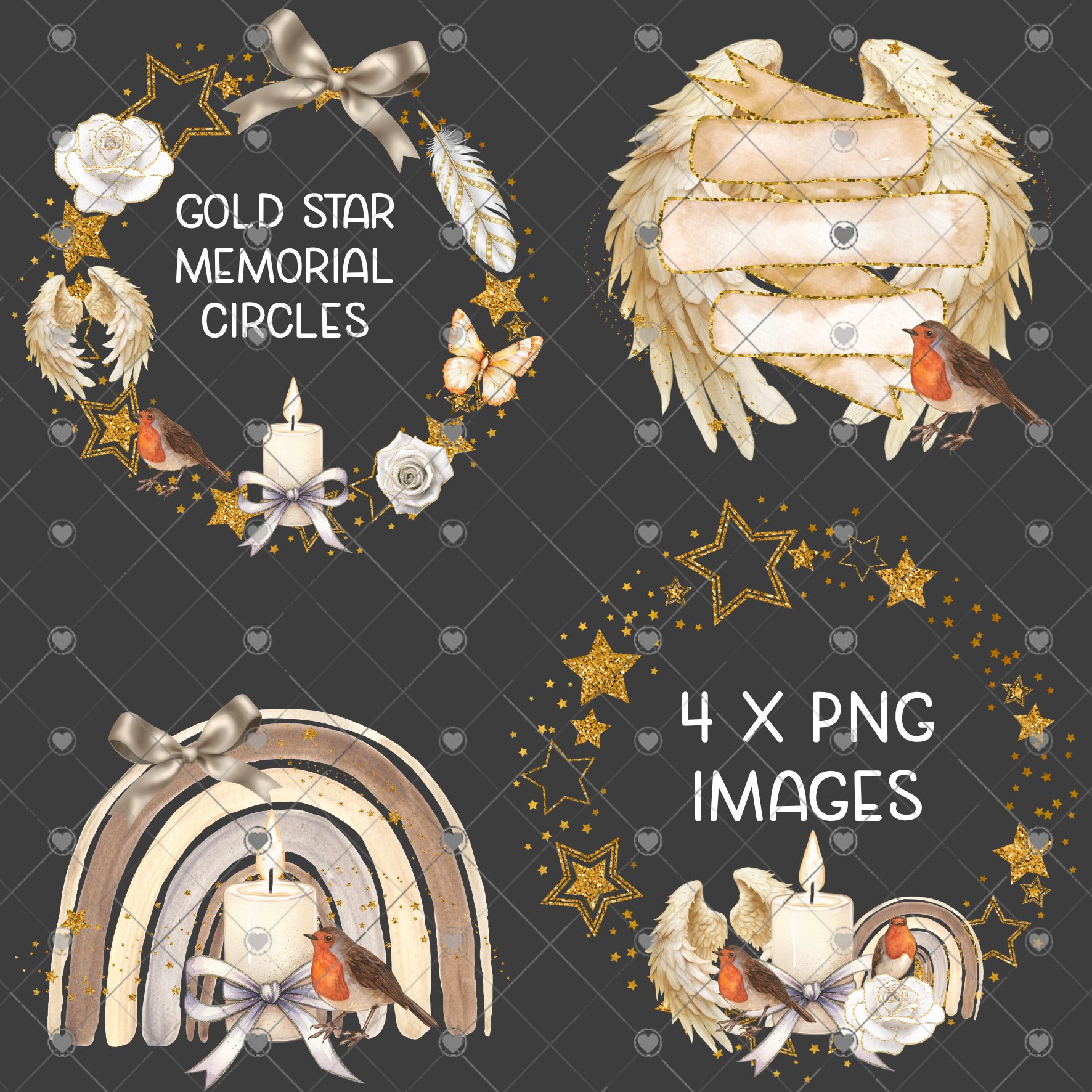 Gold Star Memorial Circles - Payhip