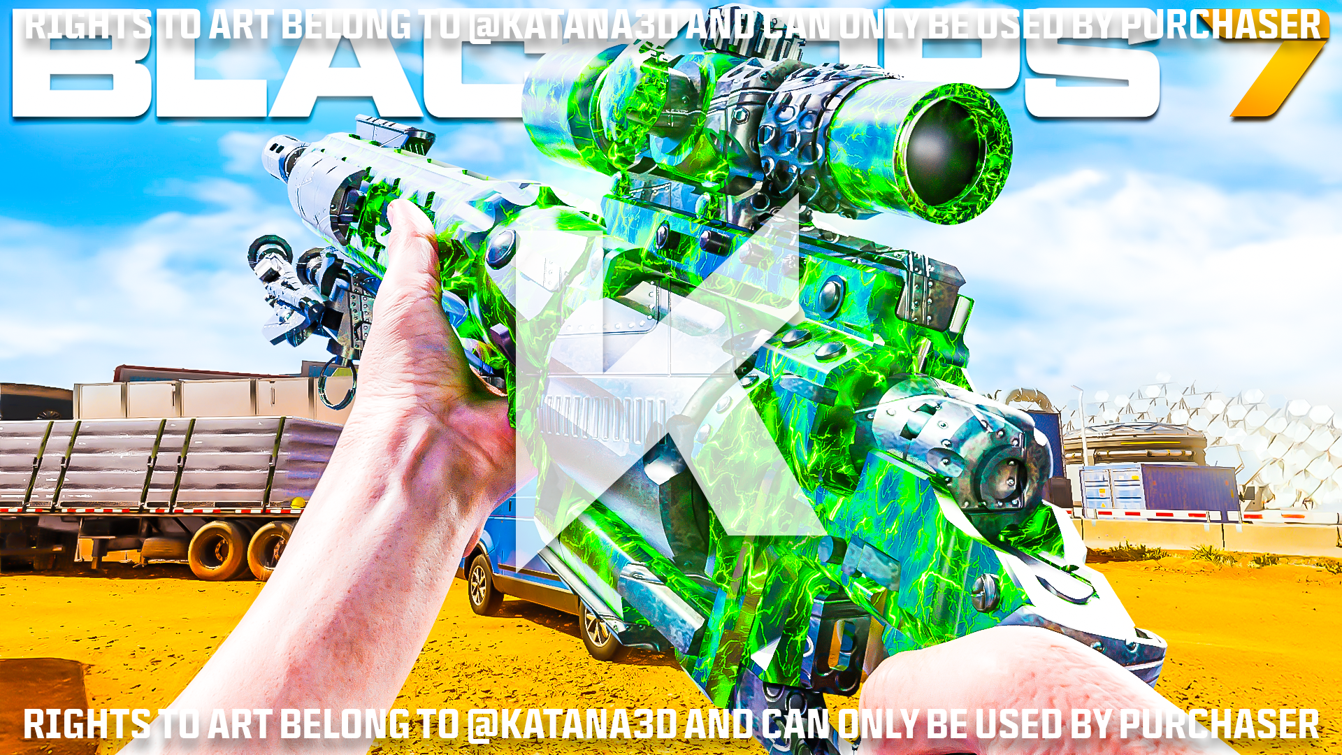 COD/BO7 Thumbnail - Weaponized Warden 308 Sniper (Text NO Text) - Payhip