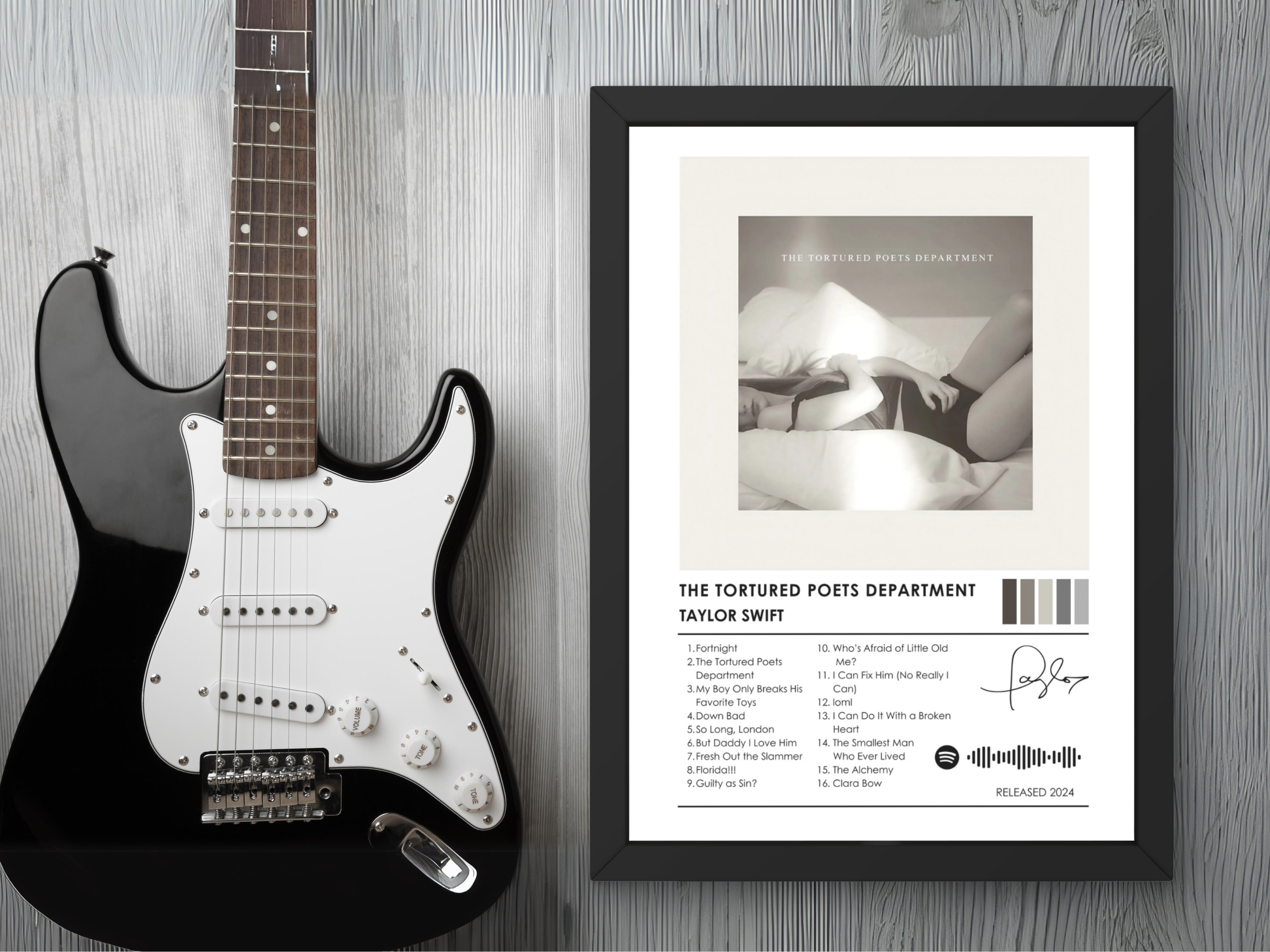 Taylor Swift – The Tortured Poets Department Poster | Album Cover Art ...
