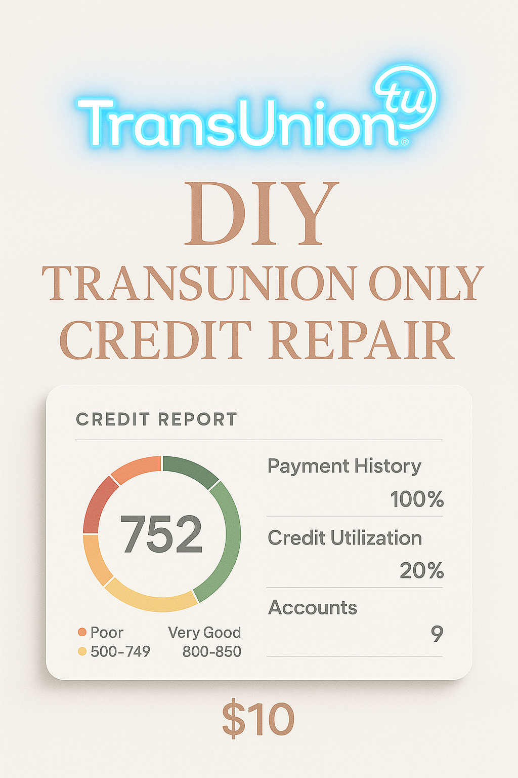 INTENSE DIY TRANSUNION ONLY CREDIT REPAIR - Payhip
