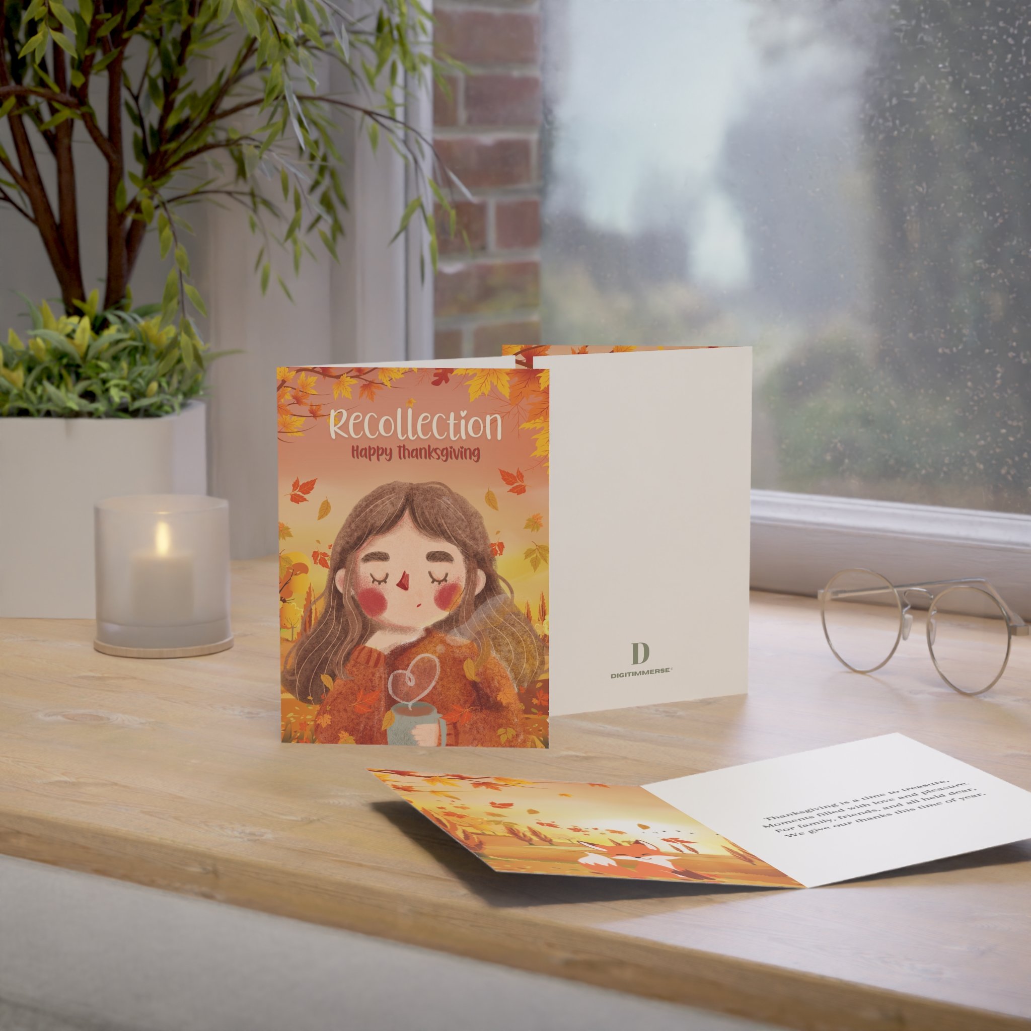 Digital Thanksgiving Poetry Greeting Card - Recollection - Payhip