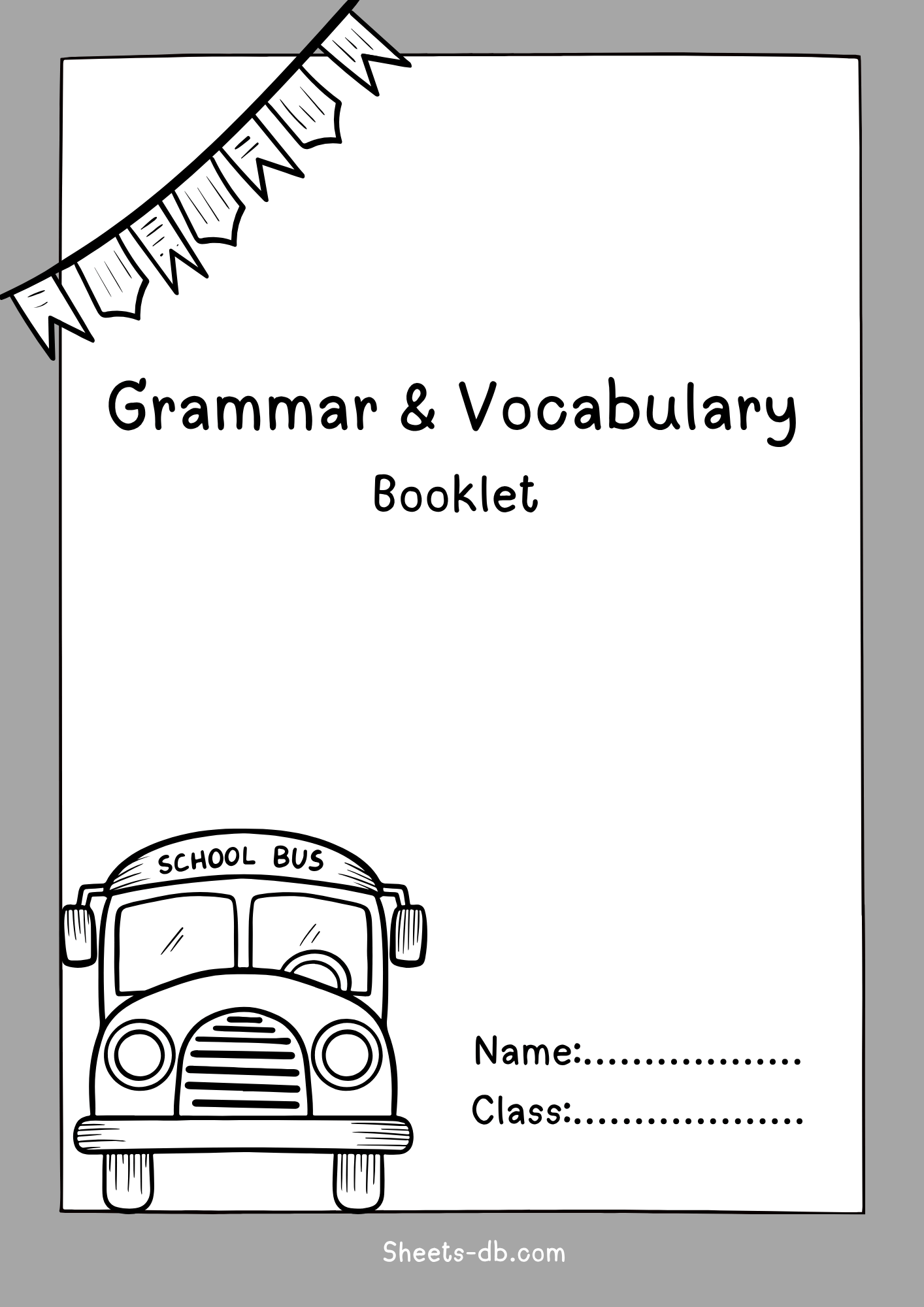 Grammar & Vocabulary Booklet – Fun & Easy English Practice for Kids ...
