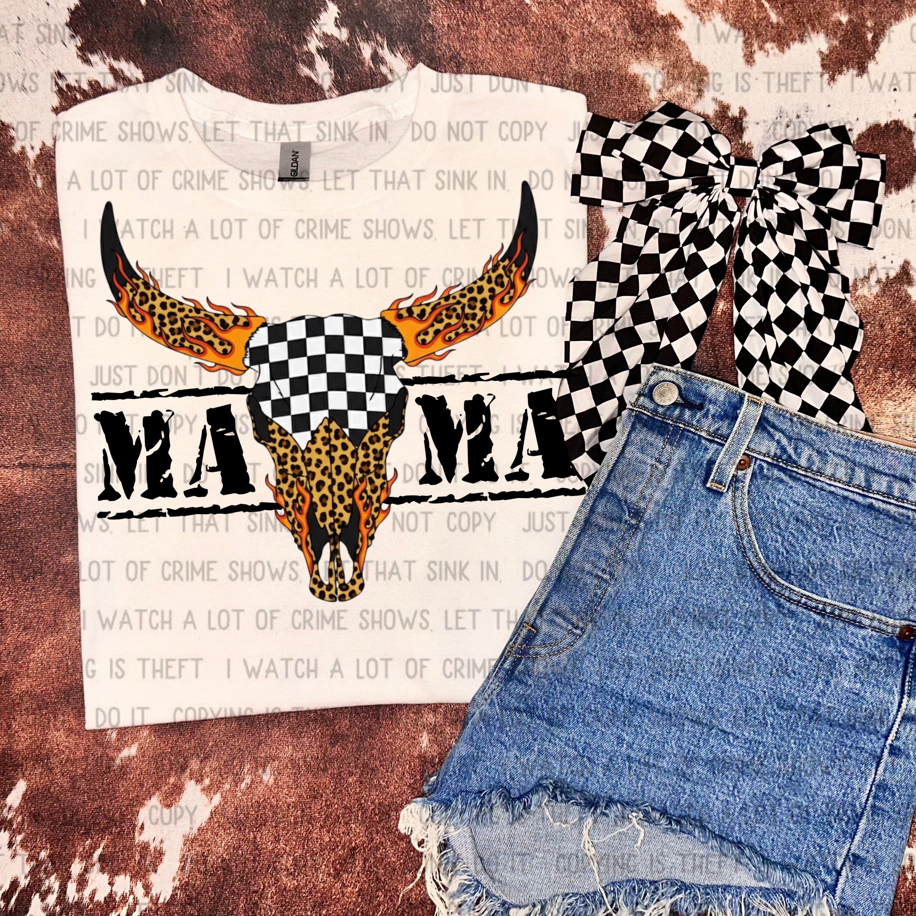Mama Mini checkered bull set - Payhip