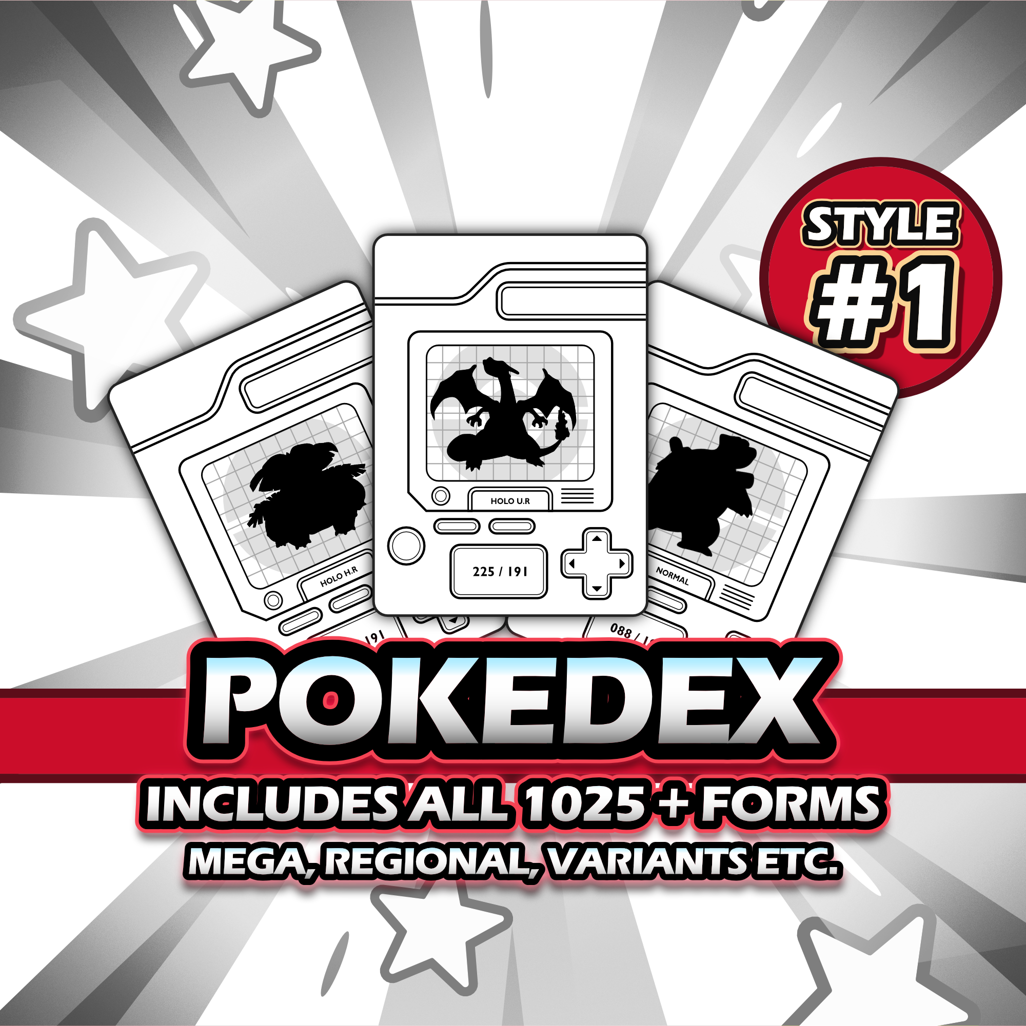 [001] National Pokedex Collection Style 1 - Payhip