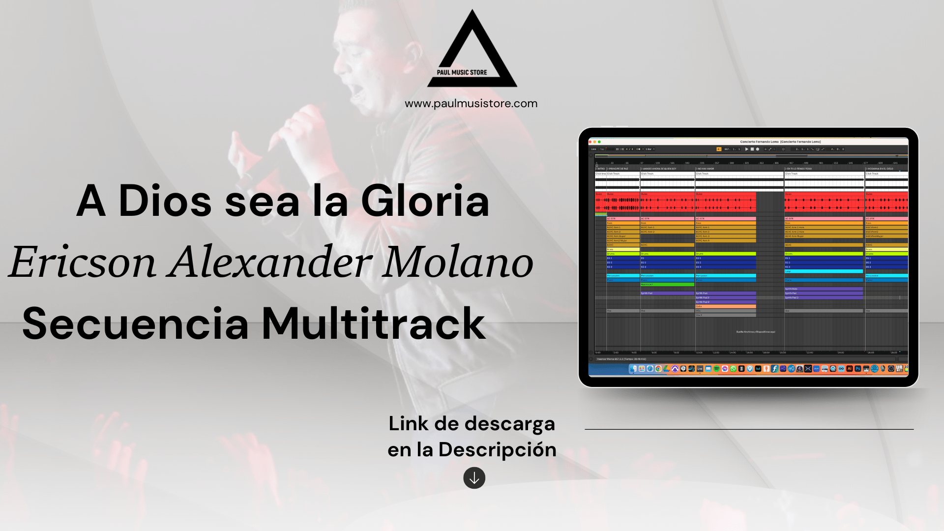 A Dios sea la Gloria - Erickson Alexander Molano - Secuencia Multitrack