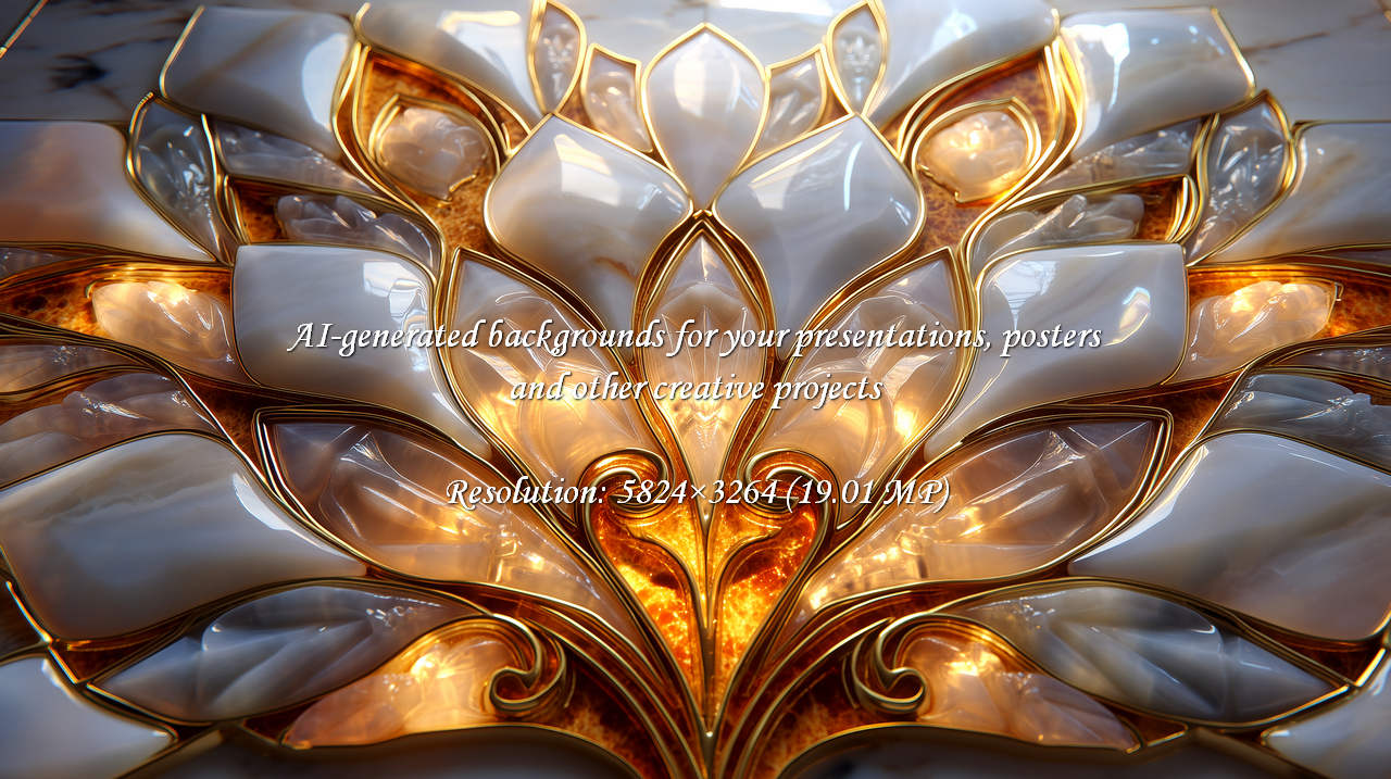 Stunning pearl and gold abstract with elegant floral design for ...