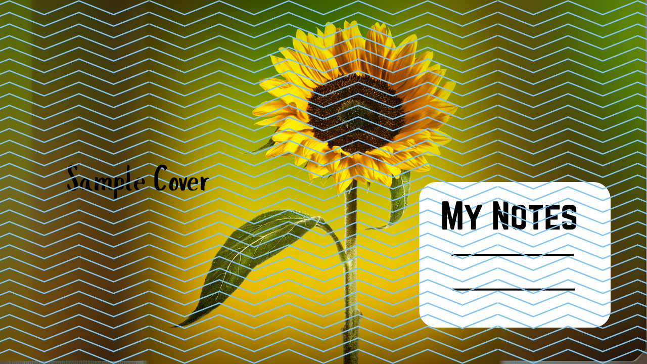 Golden Bloom Sunflower - Digital Notebook 🌻 - Payhip