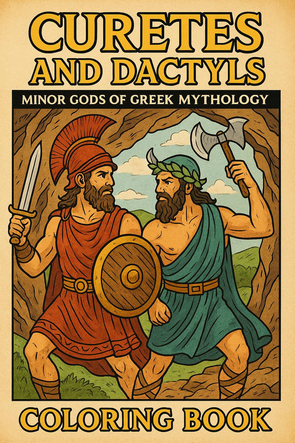 Curetes and Daktyls, at ancient crete, 58 designs, coloring ebook ...