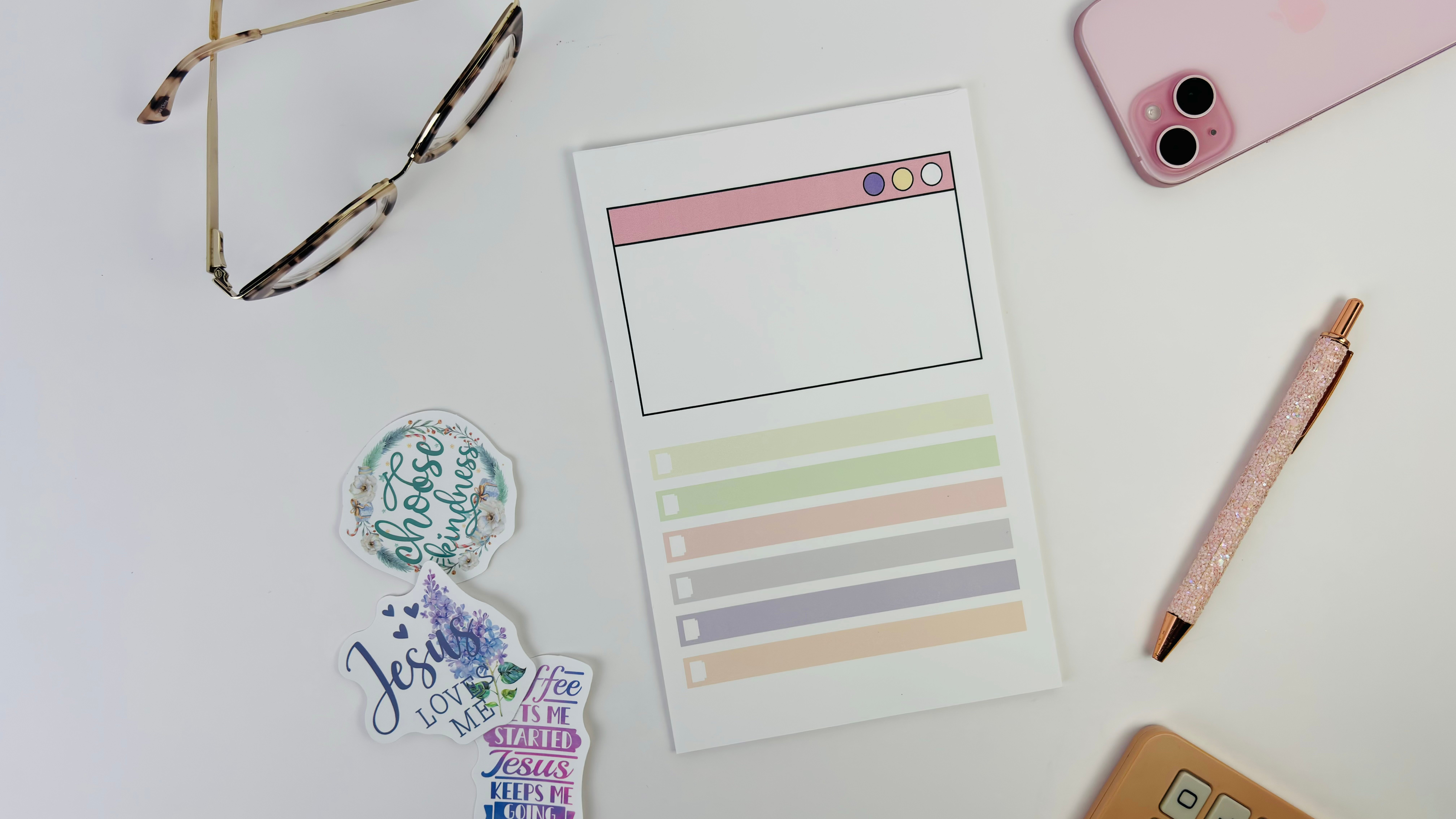 Pastel Browser-Style Task Notepad - Payhip