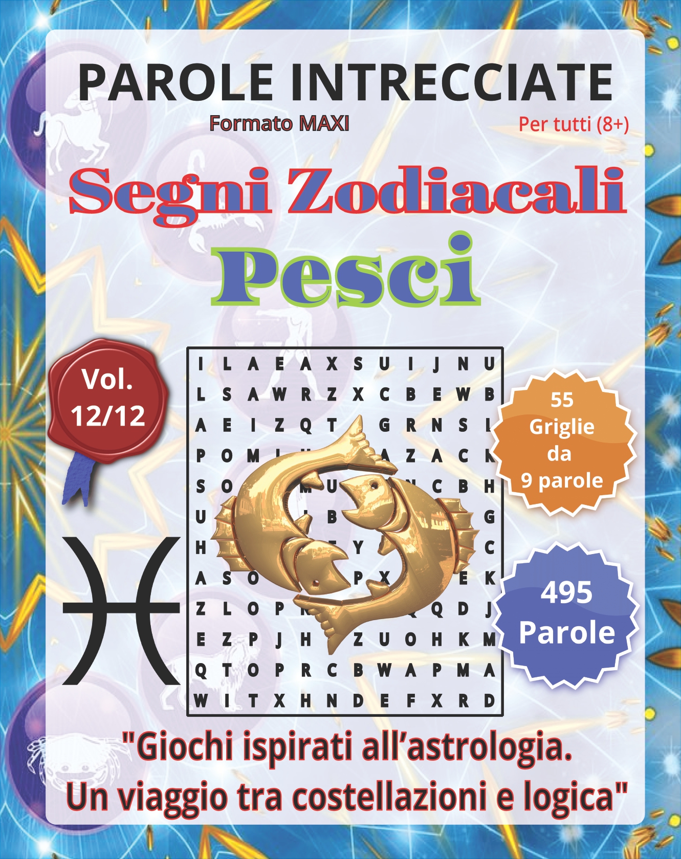 Pesci - Parole Intrecciate per tutti (8 )- Segni Zodiacali - Puzzle da ...