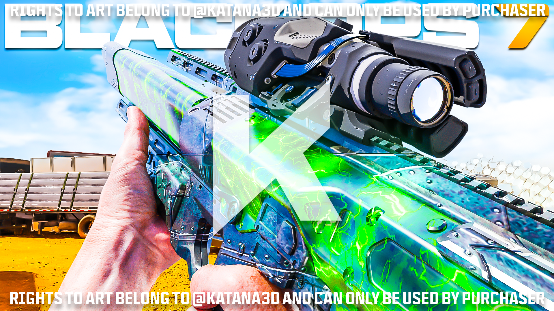 COD/BO7 Thumbnail - Weaponized XR3 Sniper (Text NO Text) - Payhip
