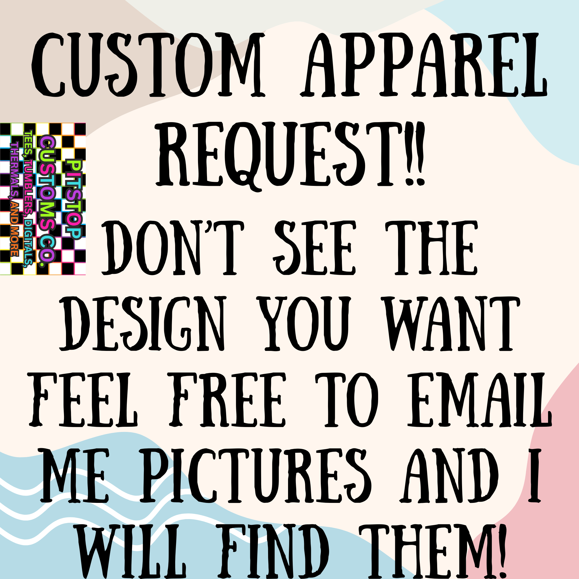 Custom Apparel Request - Payhip