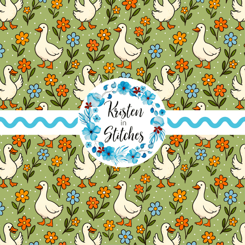 Silly Goose Flower Meadow Seamless Pattern - Payhip