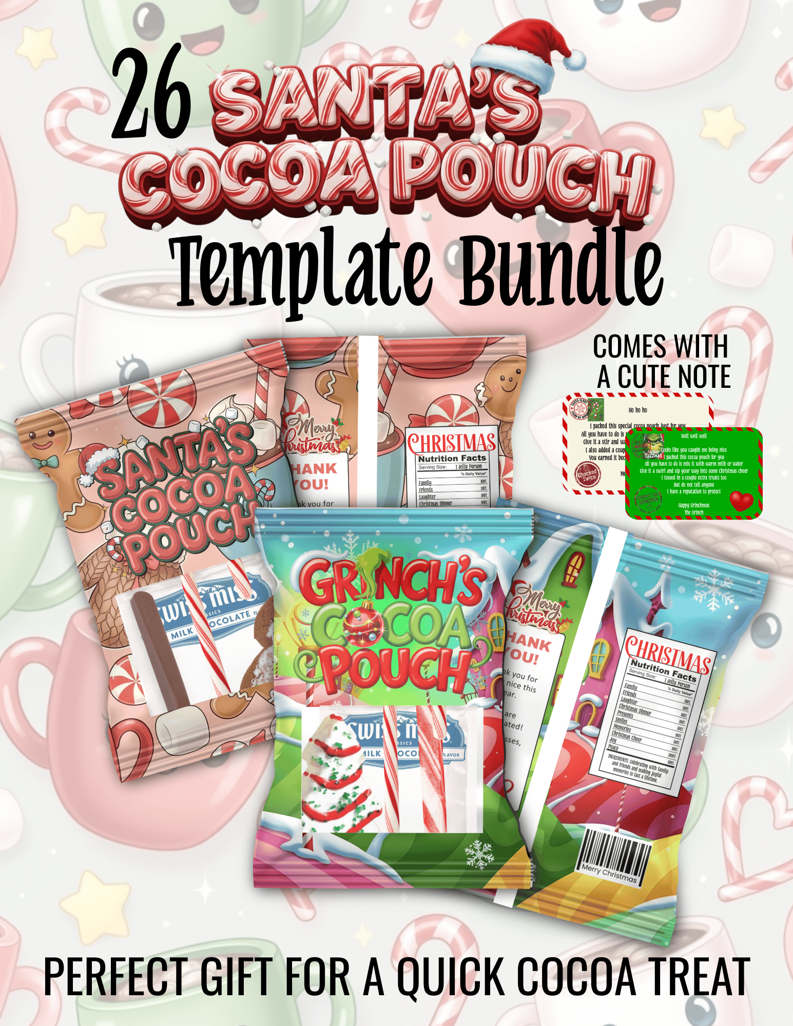 26 Santa’s Cocoa Pouch Template Bundle - Payhip