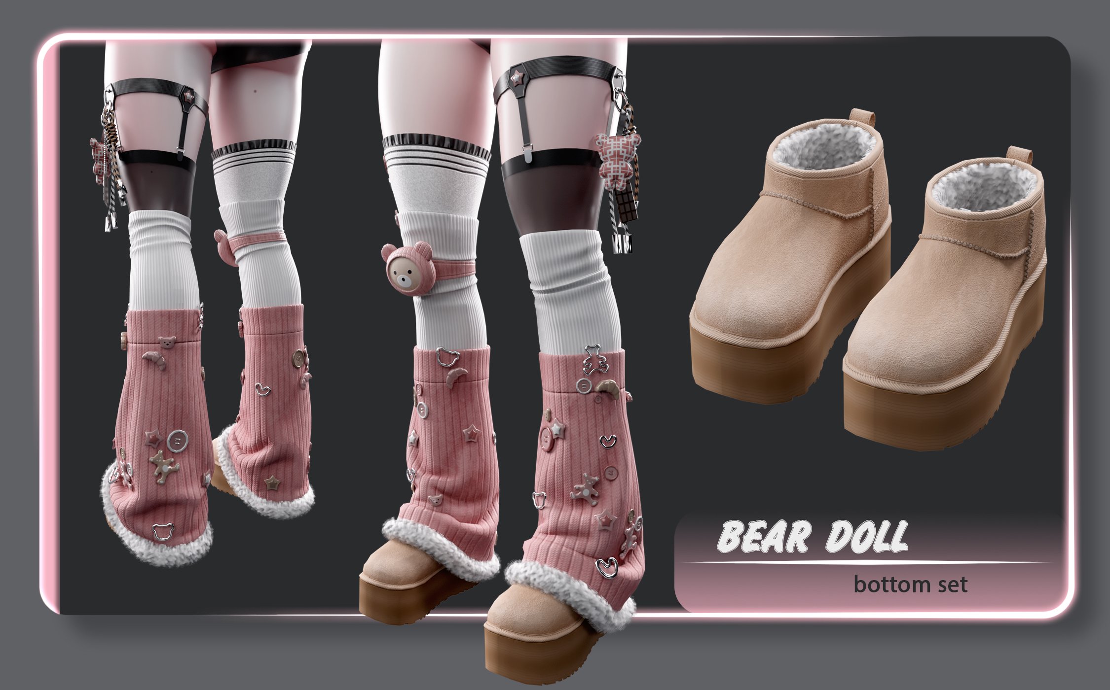 BEAR DOLL bottom set - Payhip