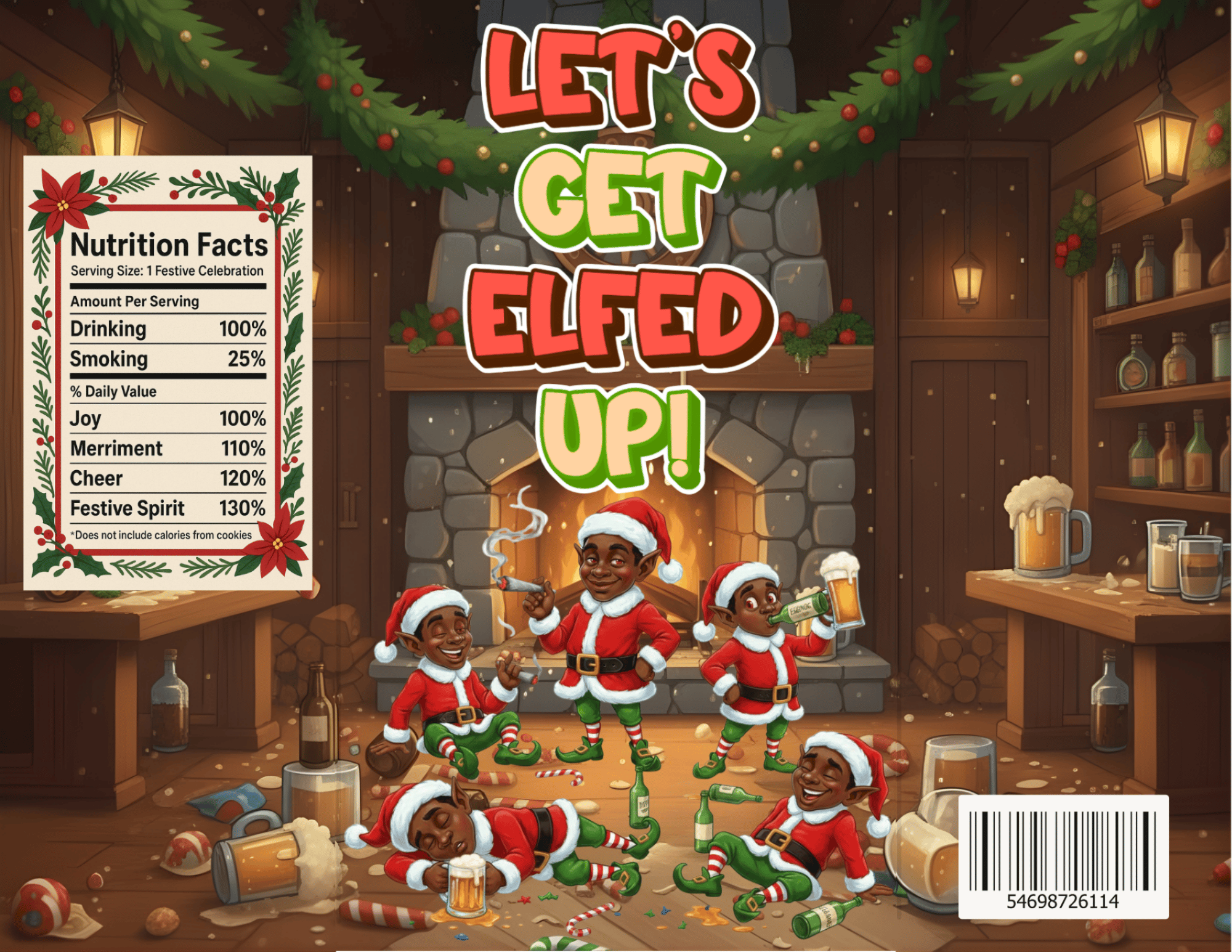 Let's Get Elfed Up Chip Bag Design - Payhip